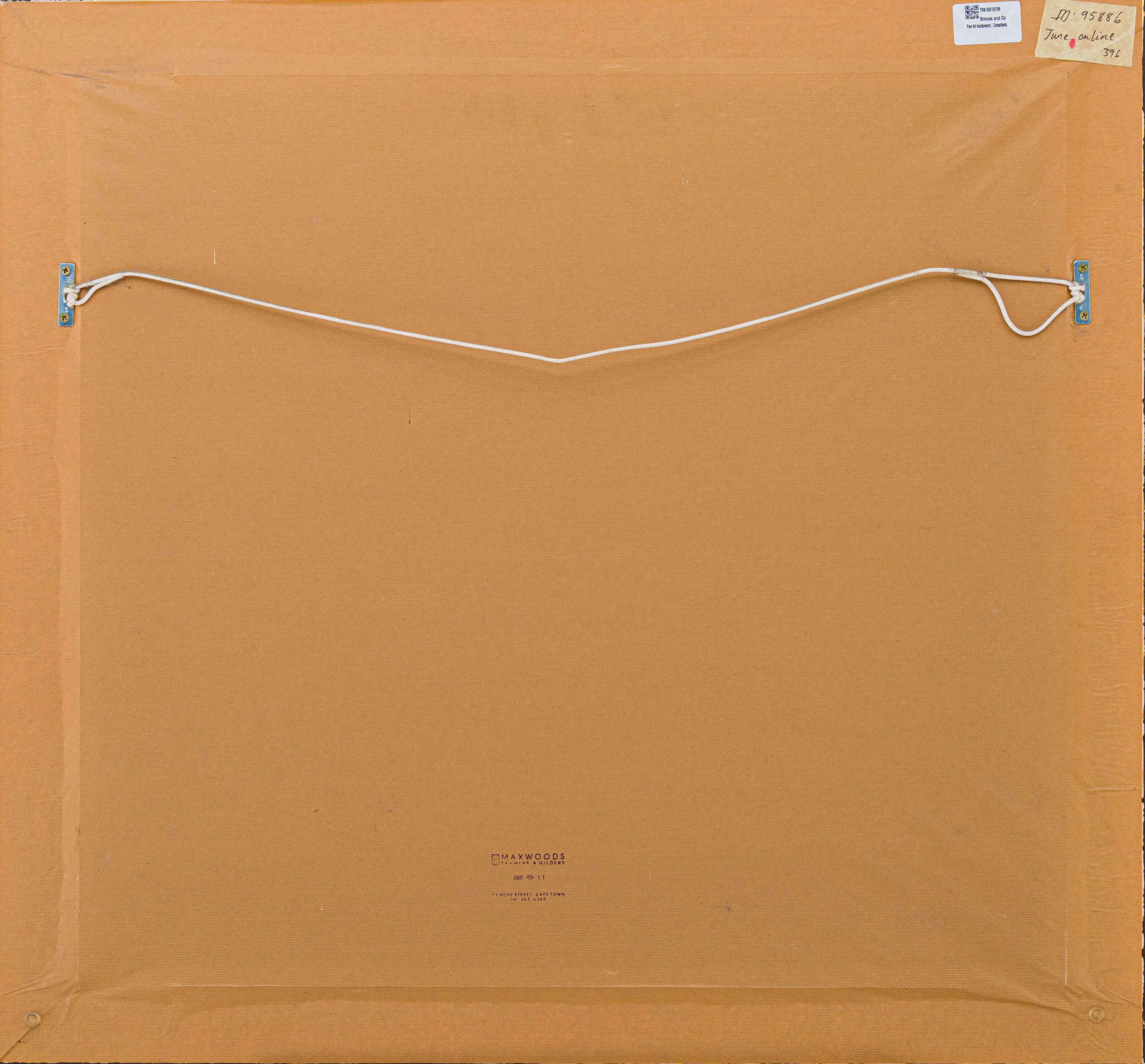 Abstract in Green and Ochre by Barbara Grace Burry | Strauss & Co