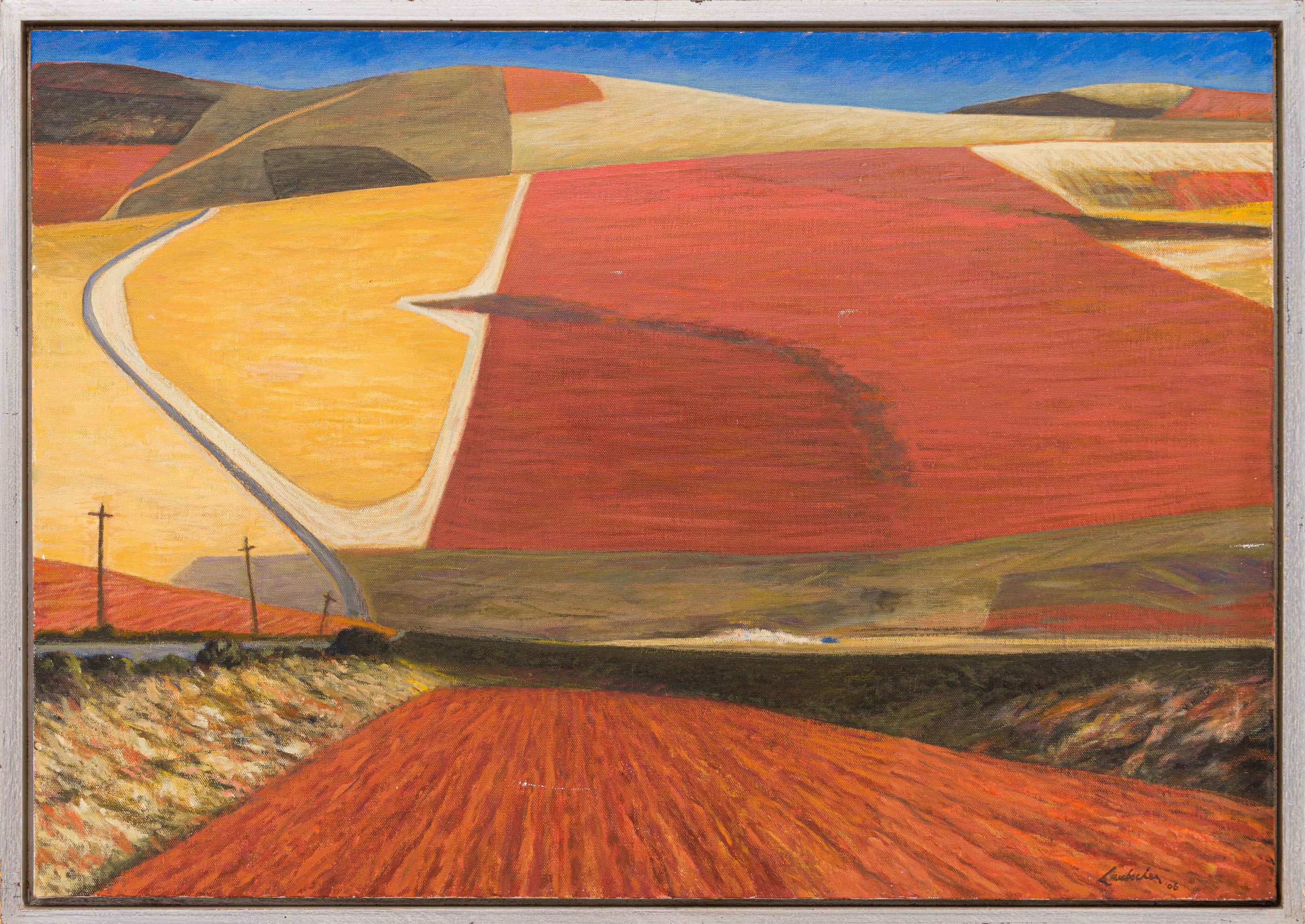 Red Ploughing Fields, Overberg by Erik Laubscher | Strauss & Co