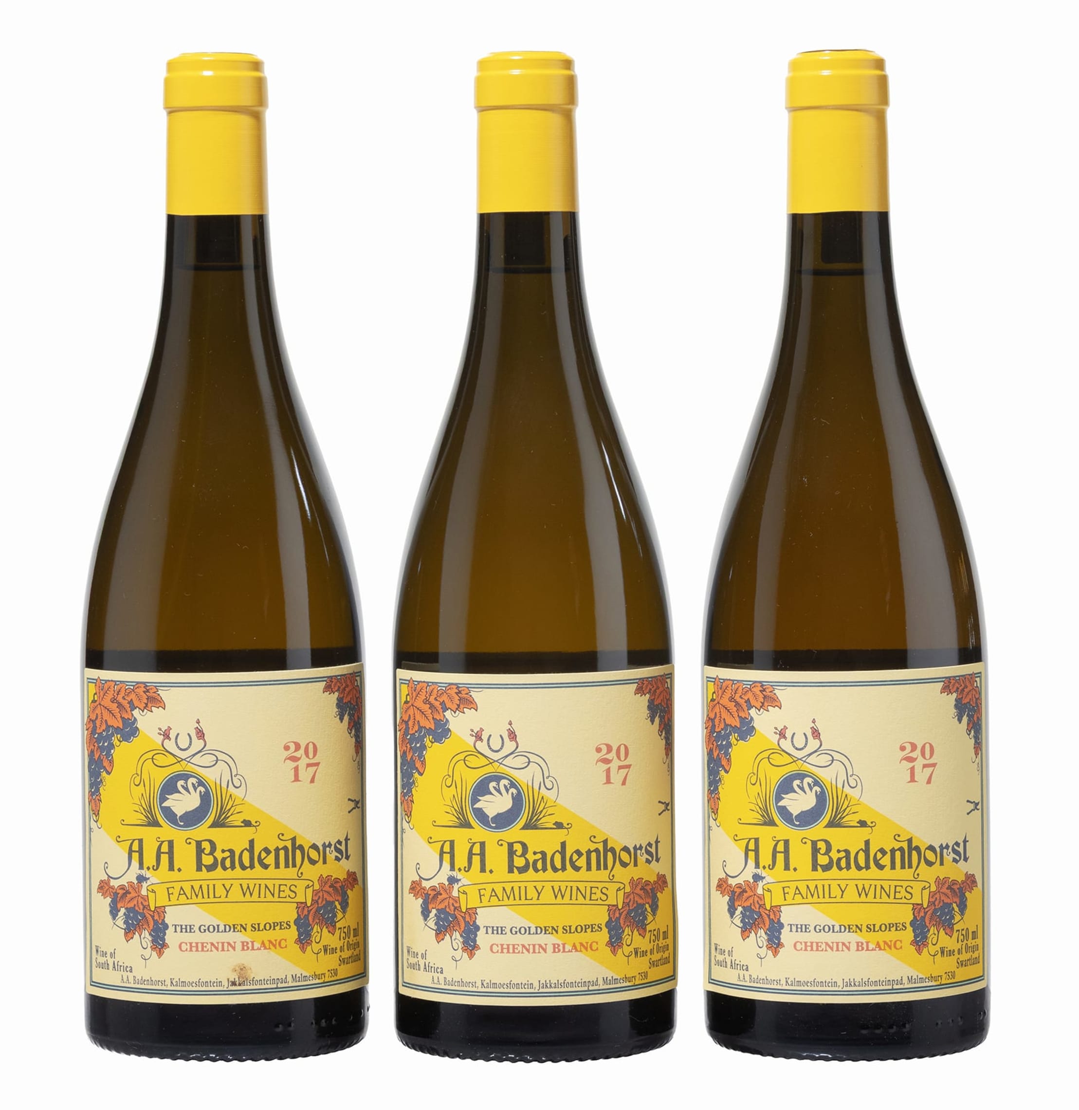 The Golden Slopes Chenin Blanc 2017 3 (1 x 3) 750ml by AA Badenhorst ...