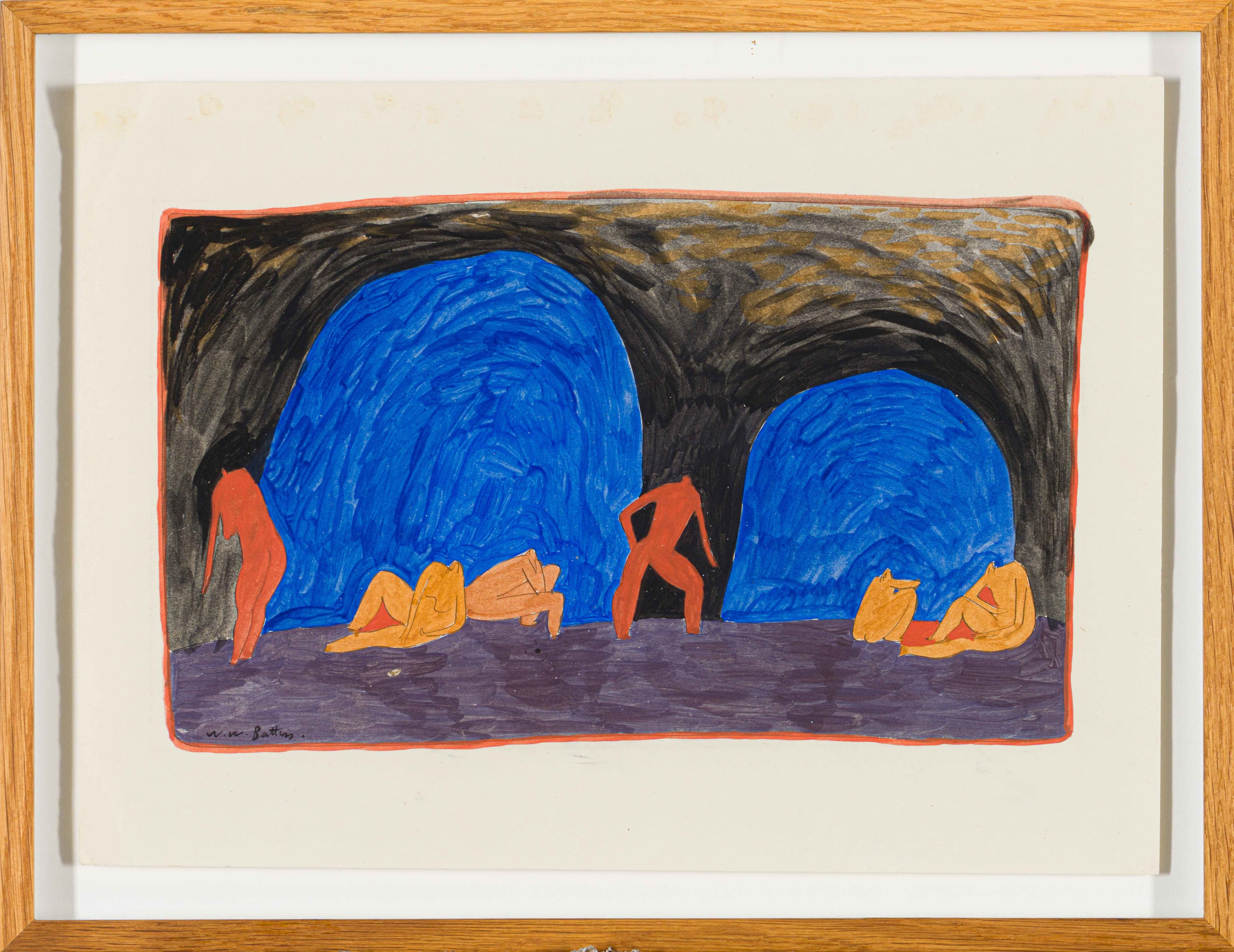 The Early Men and Women (Cave) by Walter Battiss | Strauss & Co