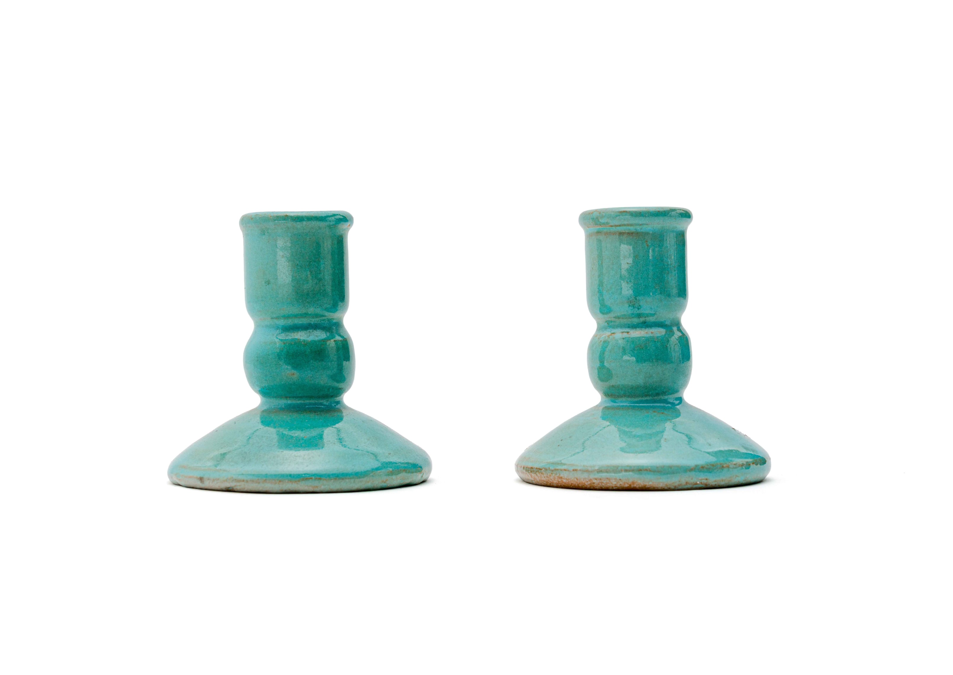 Candlesticks, two by Linn Ware/Ceramic Studio | Strauss & Co