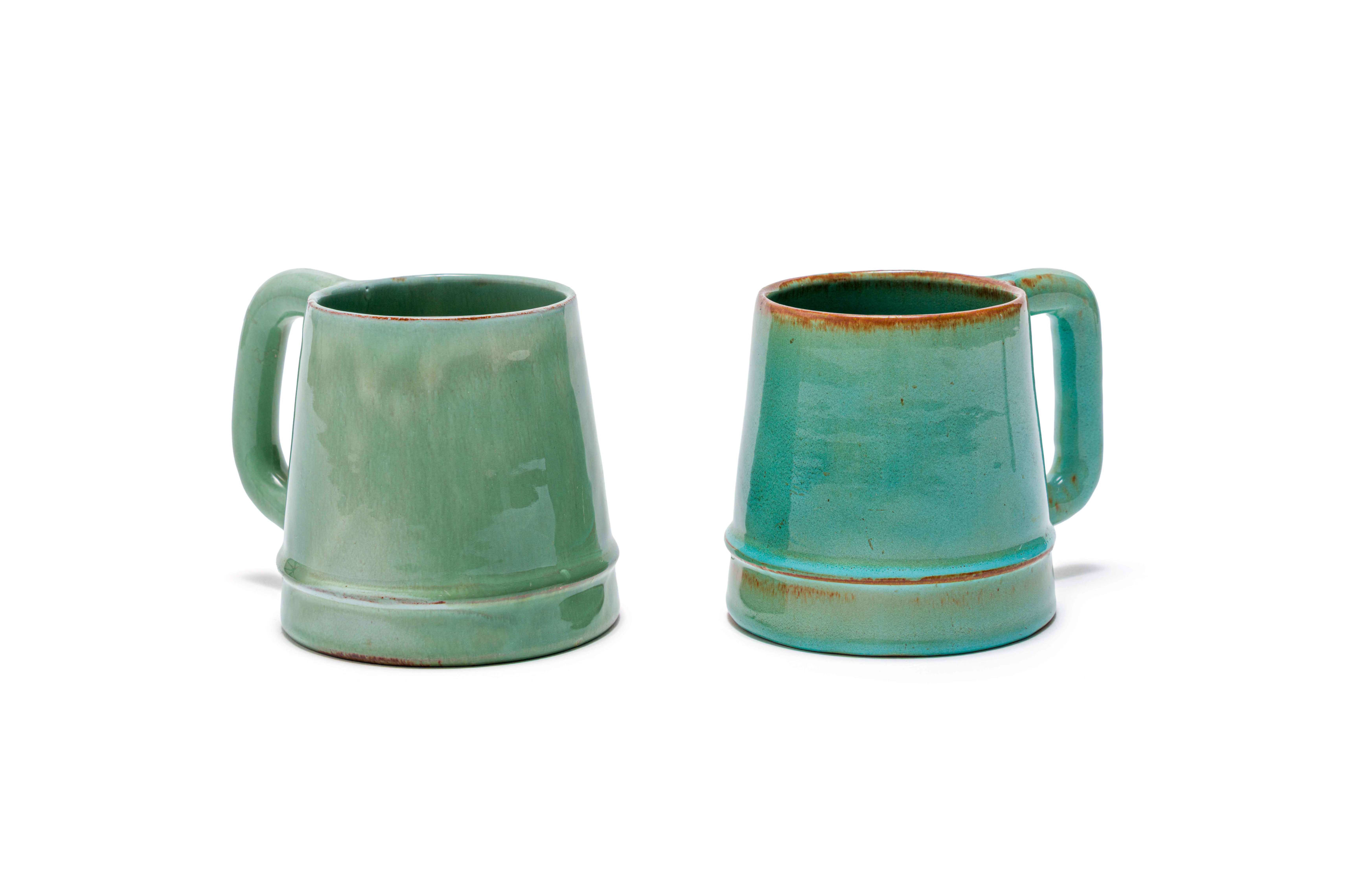 Tankards, two by Linn Ware/Ceramic Studio | Strauss & Co