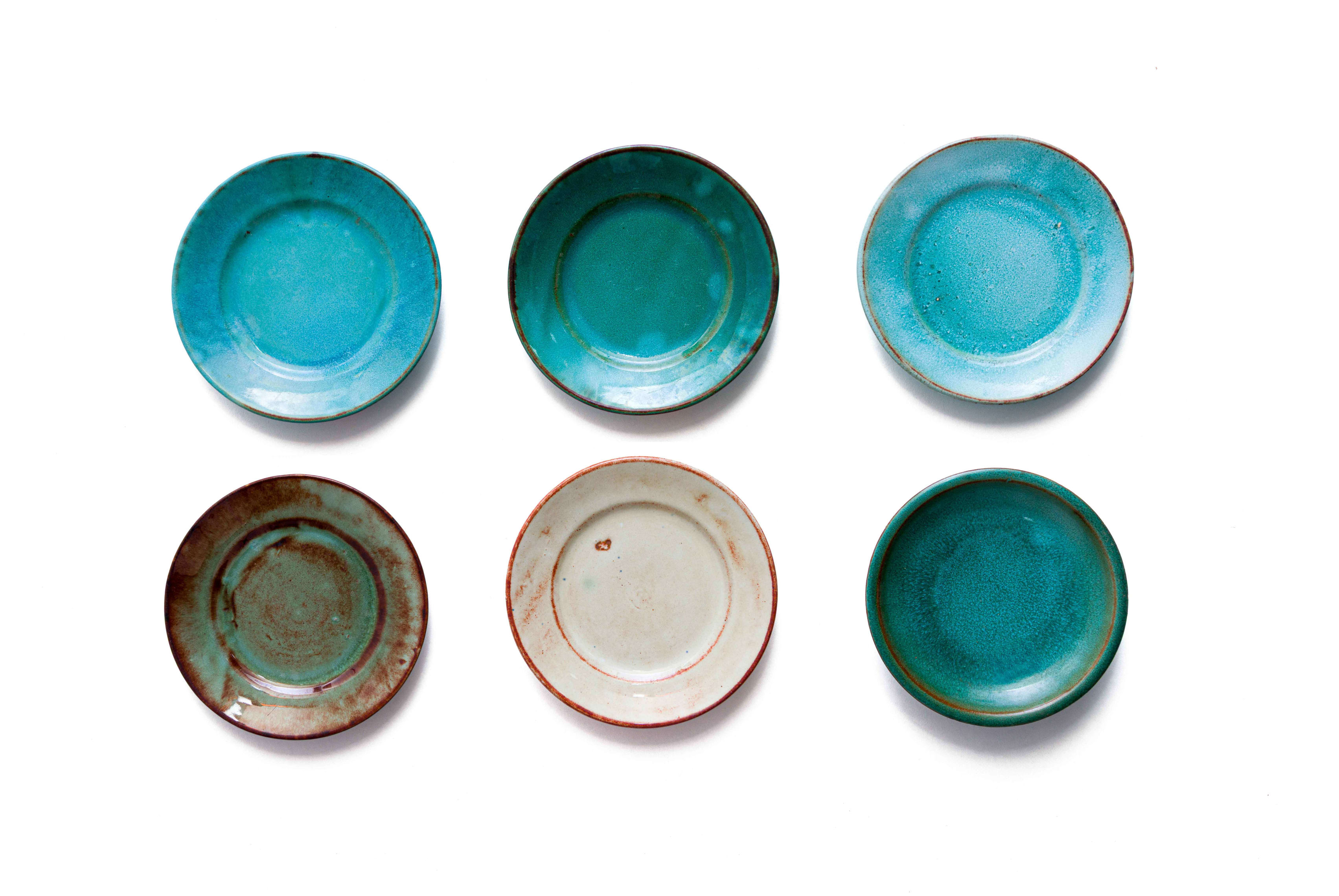 Side plates, six by Linn Ware/Ceramic Studio | Strauss & Co