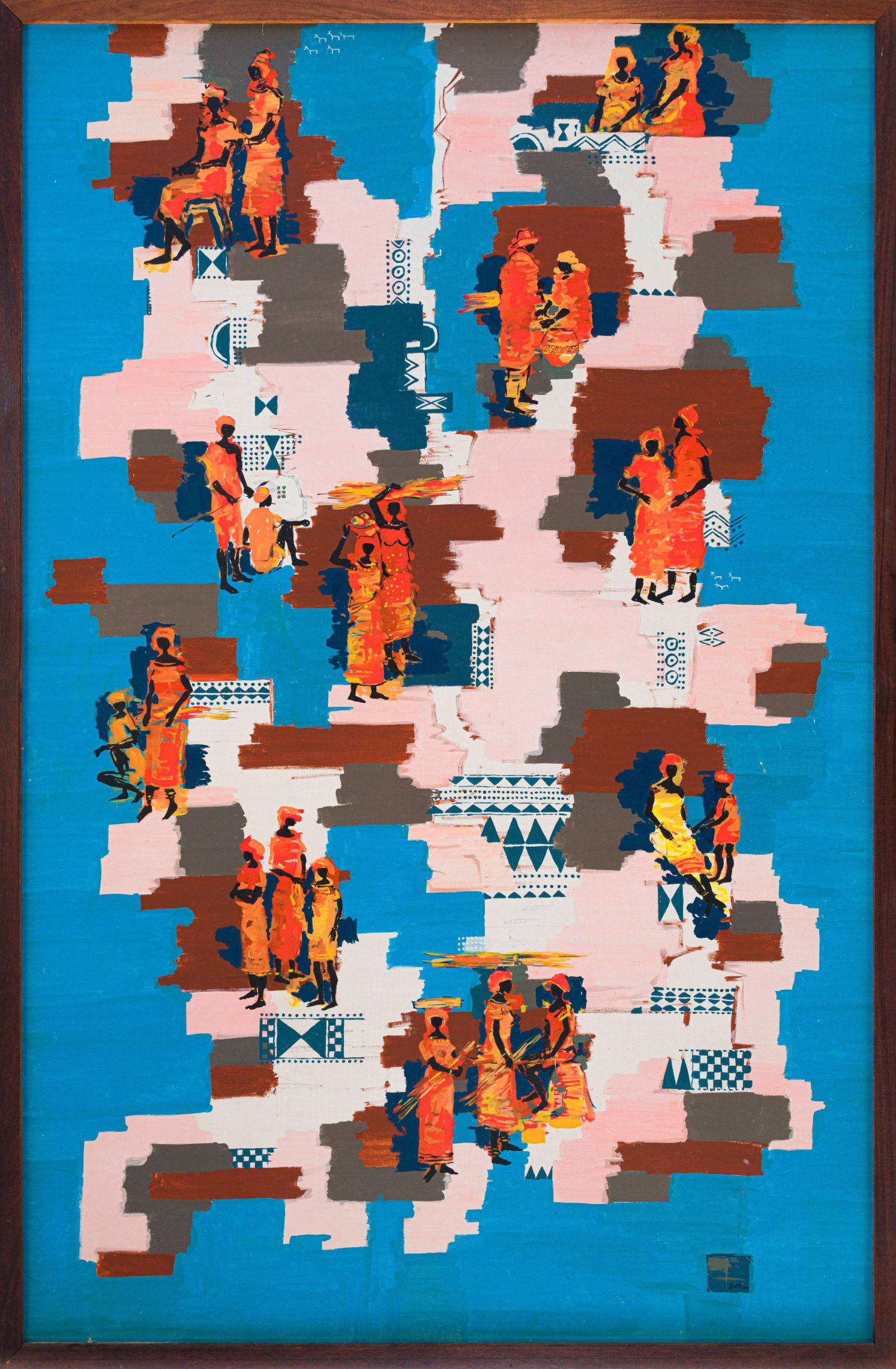 Spirit of Africa, diptych by Walter Battiss | Strauss & Co