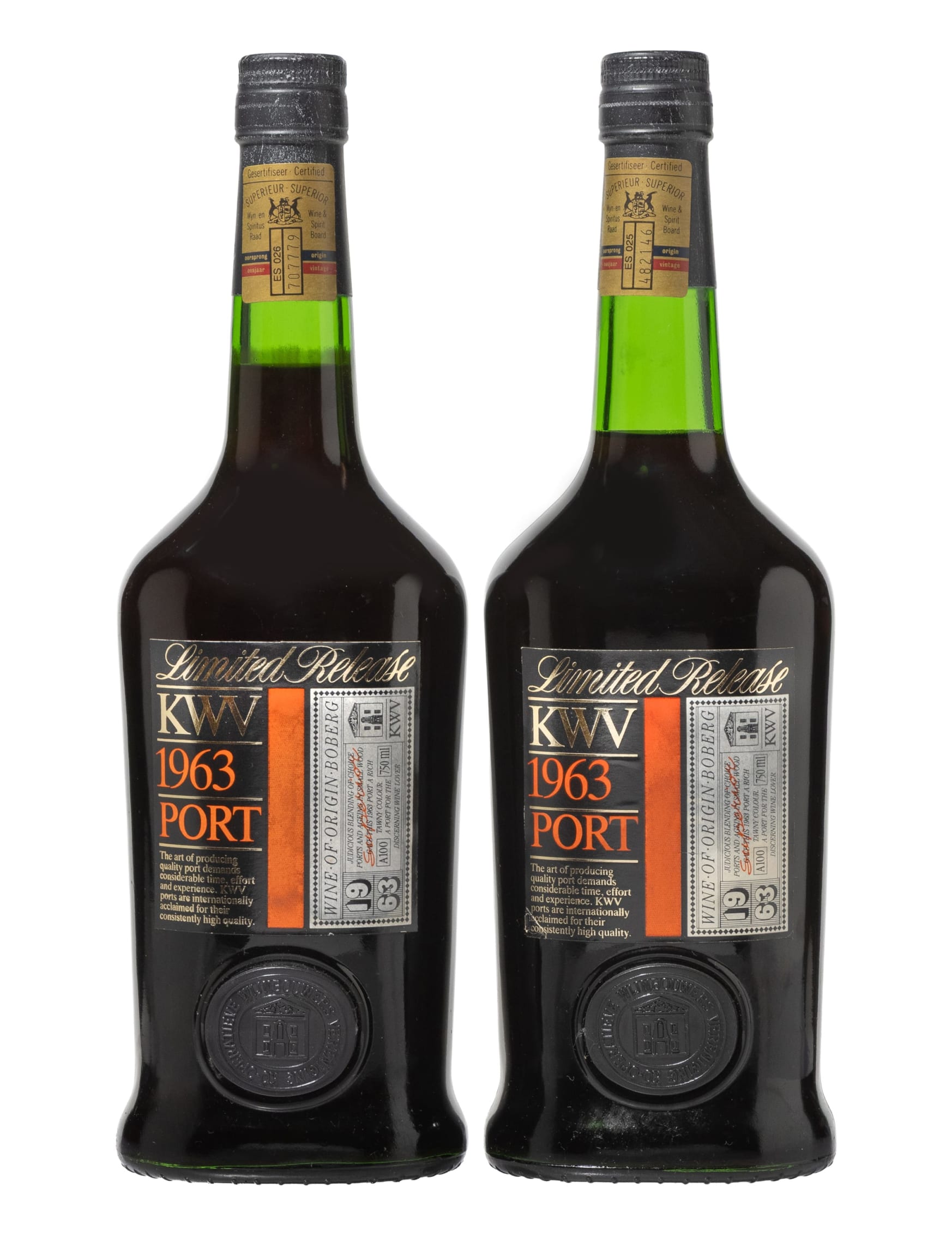 Limited Release 1963 2 (1 x 2) 750ml by KWV | Strauss & Co