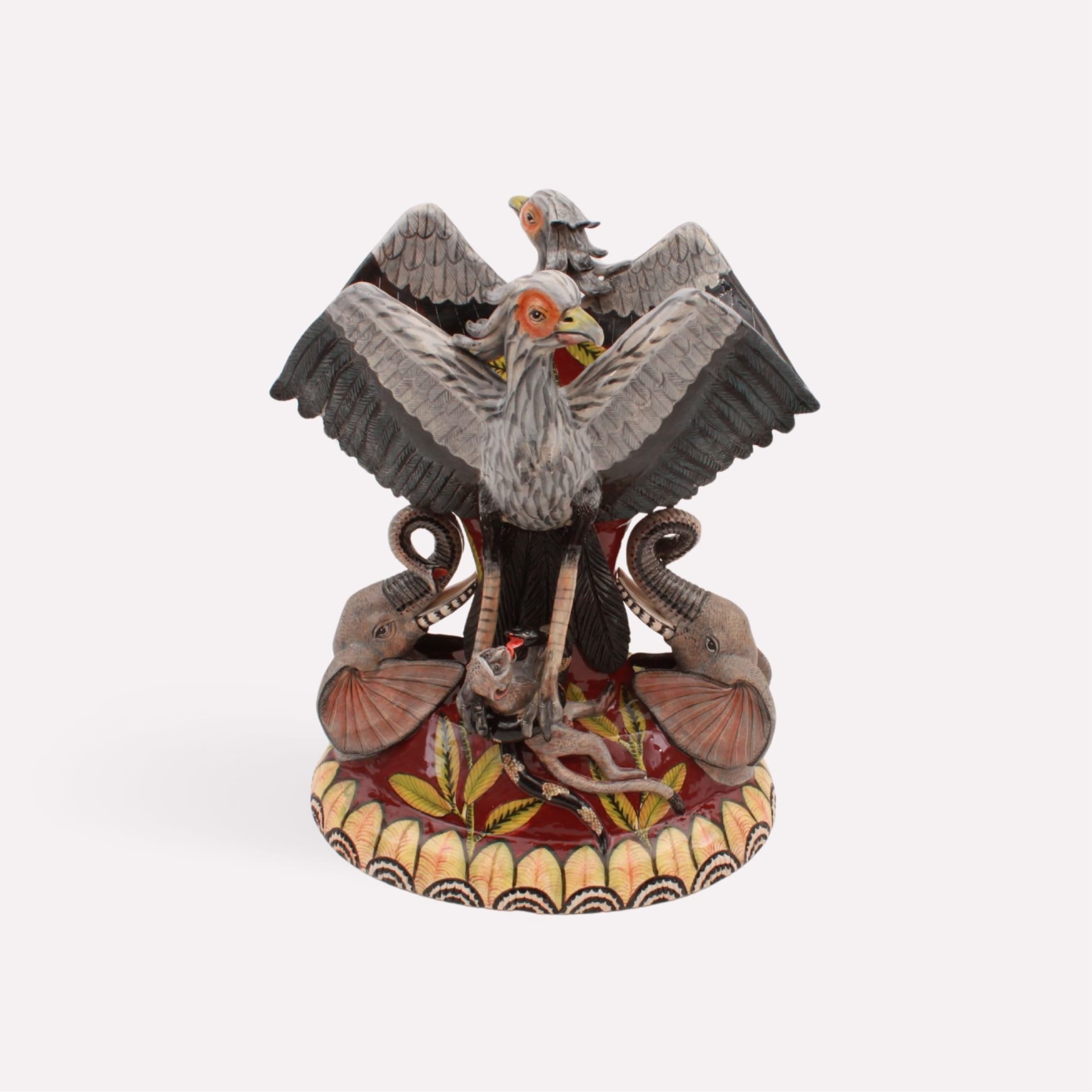 Secretary Bird Vase by Qiniso Mungwe & Misiwe Hadebe Ntshalinsthali ...