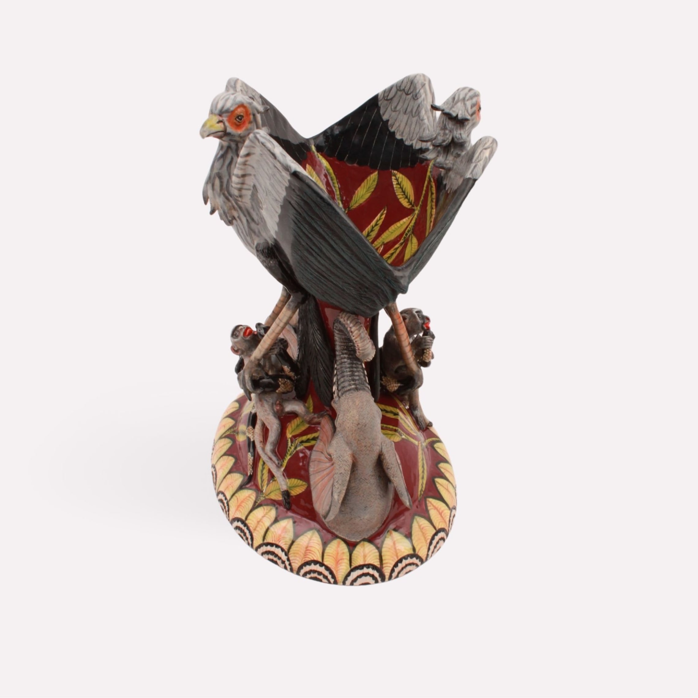 Secretary Bird Vase by Qiniso Mungwe & Misiwe Hadebe Ntshalinsthali ...