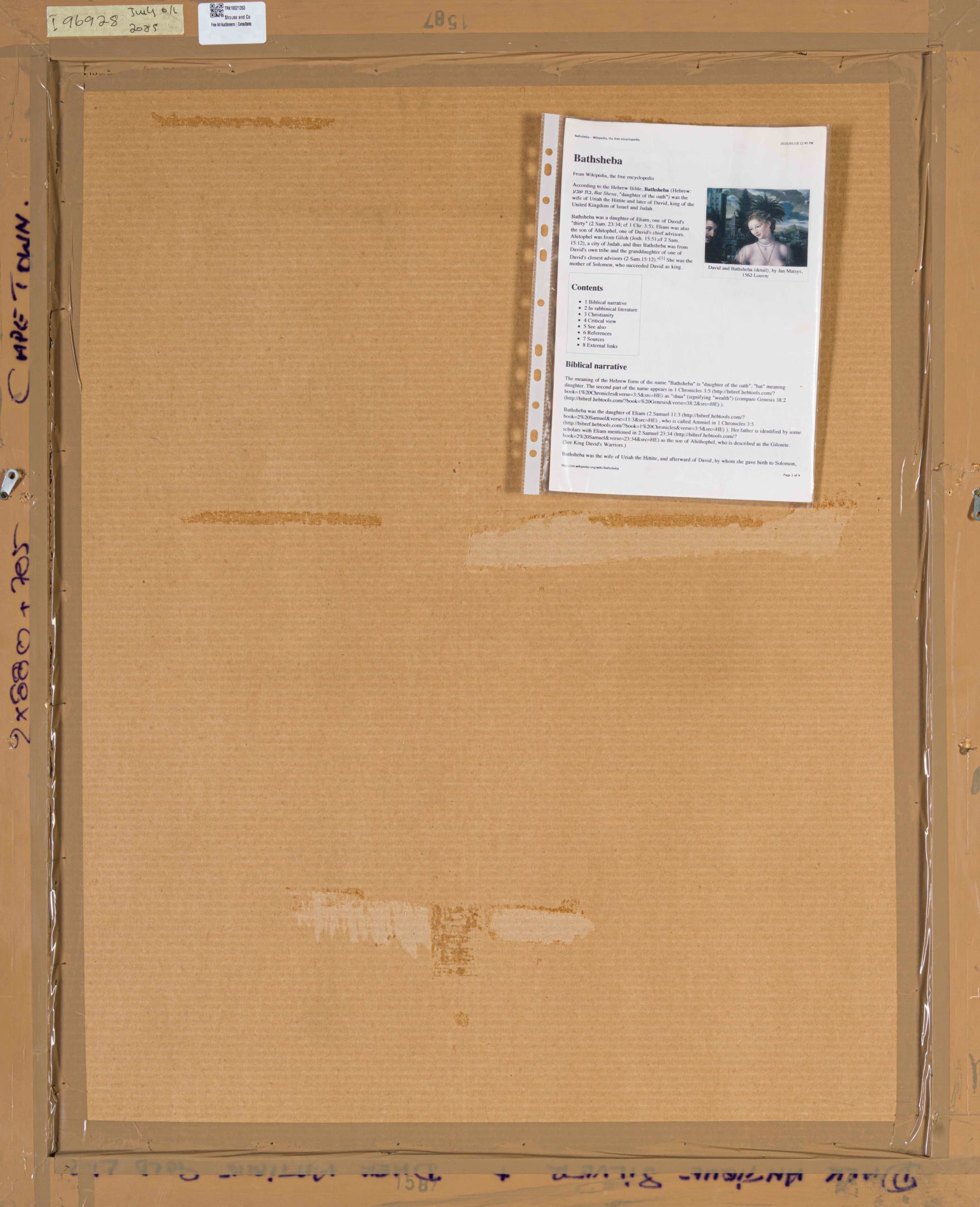 Ricci's 'Bathsheba Bathing' As Though the Present was a Spectator by ...