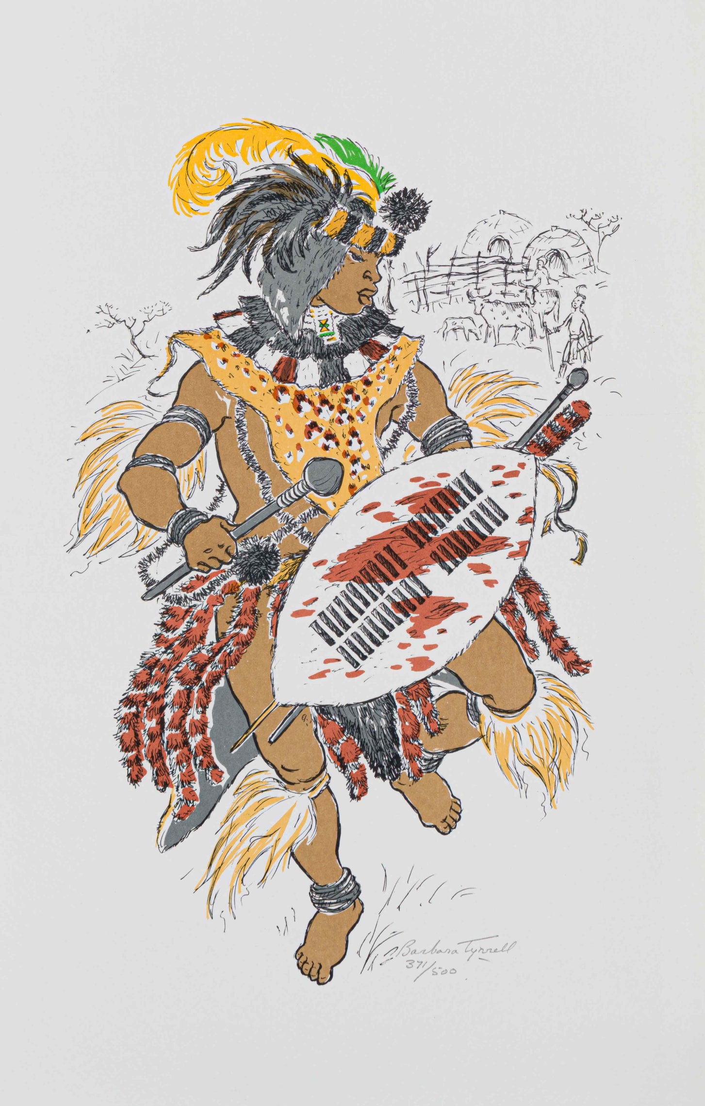 Indigenous People of South Africa, three by Barbara Tyrrell | Strauss & Co