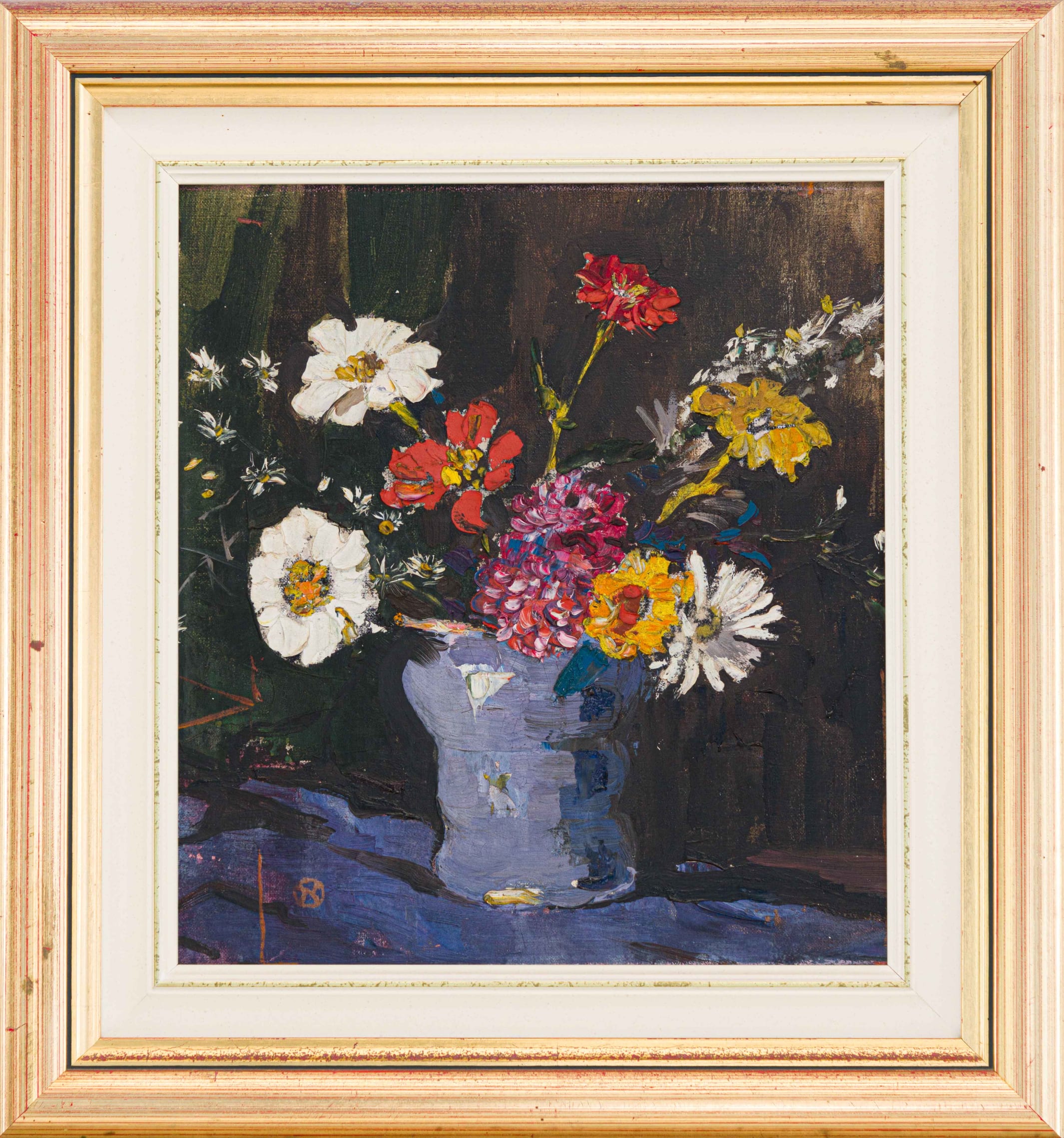 Flowers in a Blue Vase by Nita Spilhaus | Strauss & Co