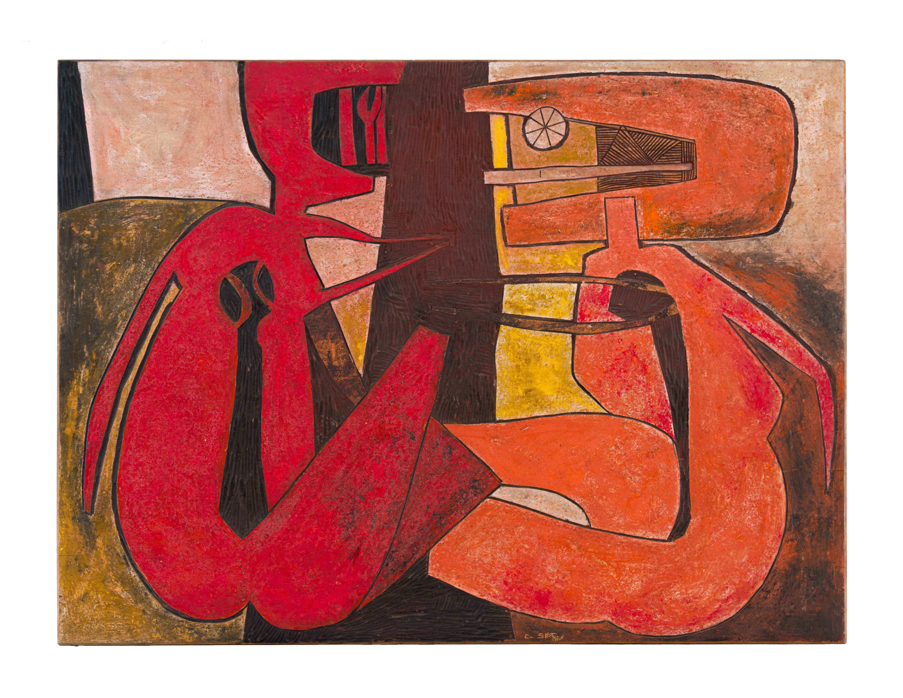 Two Seated Figures by Cecil Skotnes | Strauss & Co