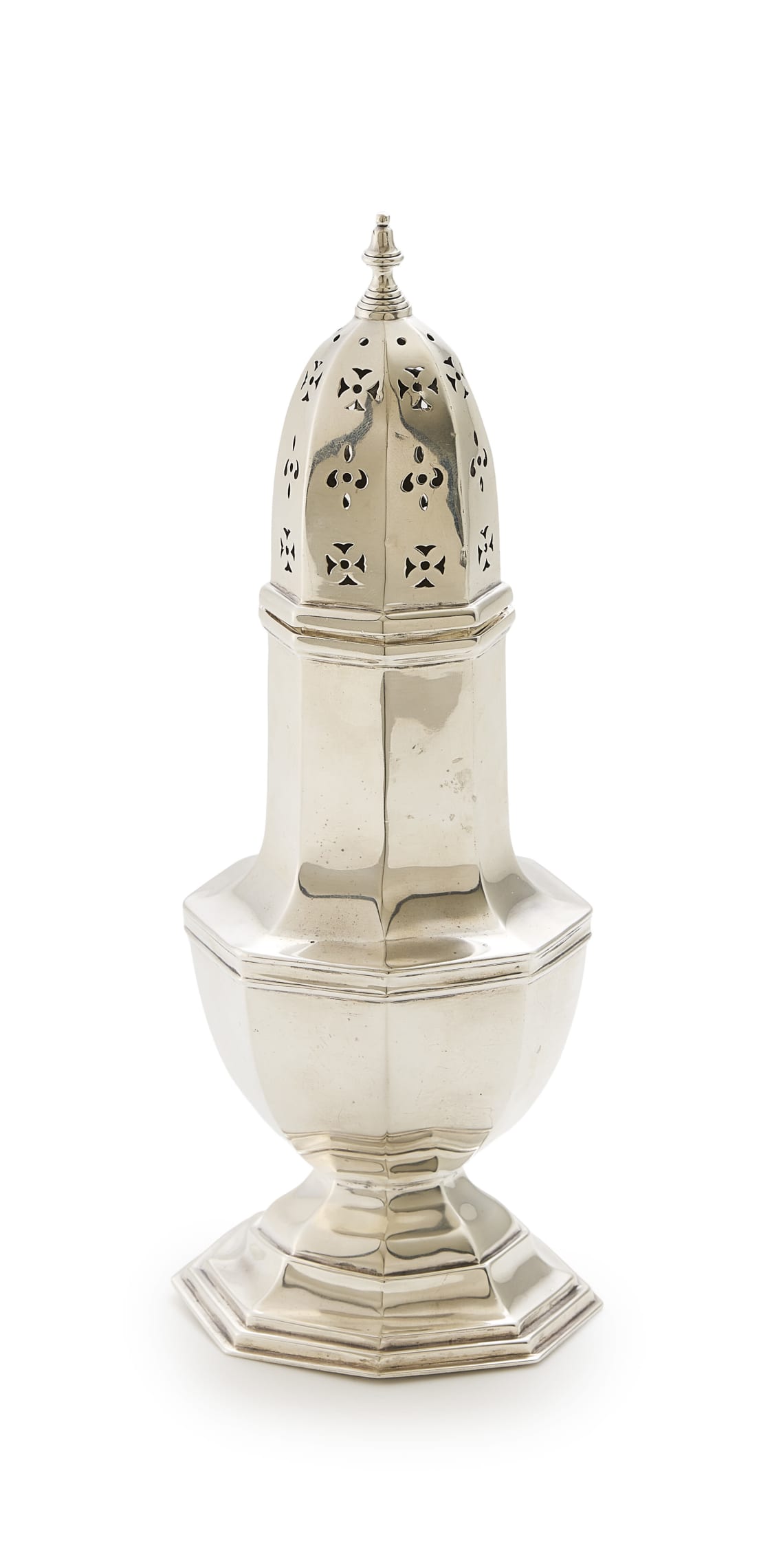 An Edward VII silver sugar caster, Robert Stebbings, London, 1909 ...