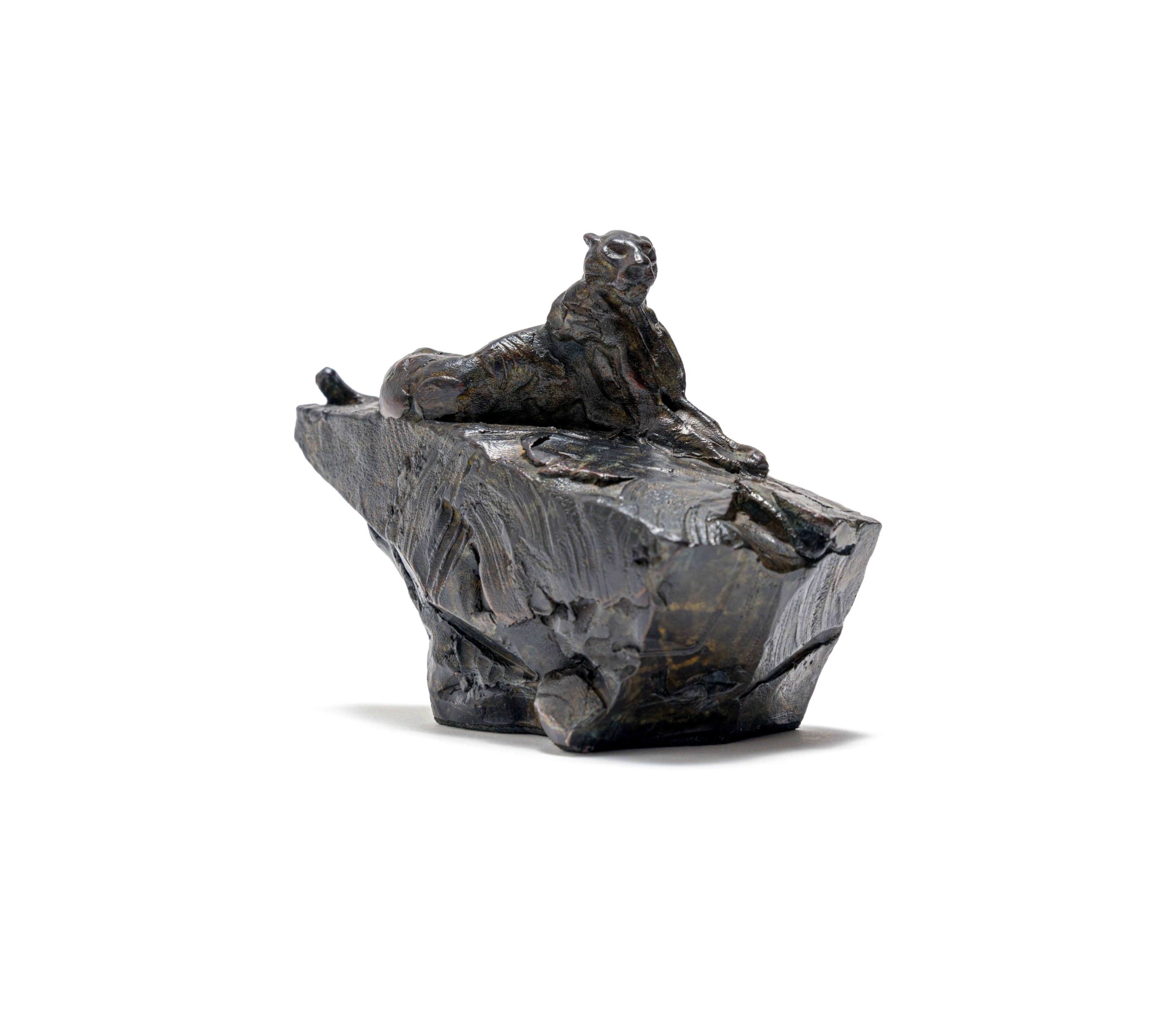 Elevated Leopard Miniature (S401) by Dylan Lewis | Strauss & Co