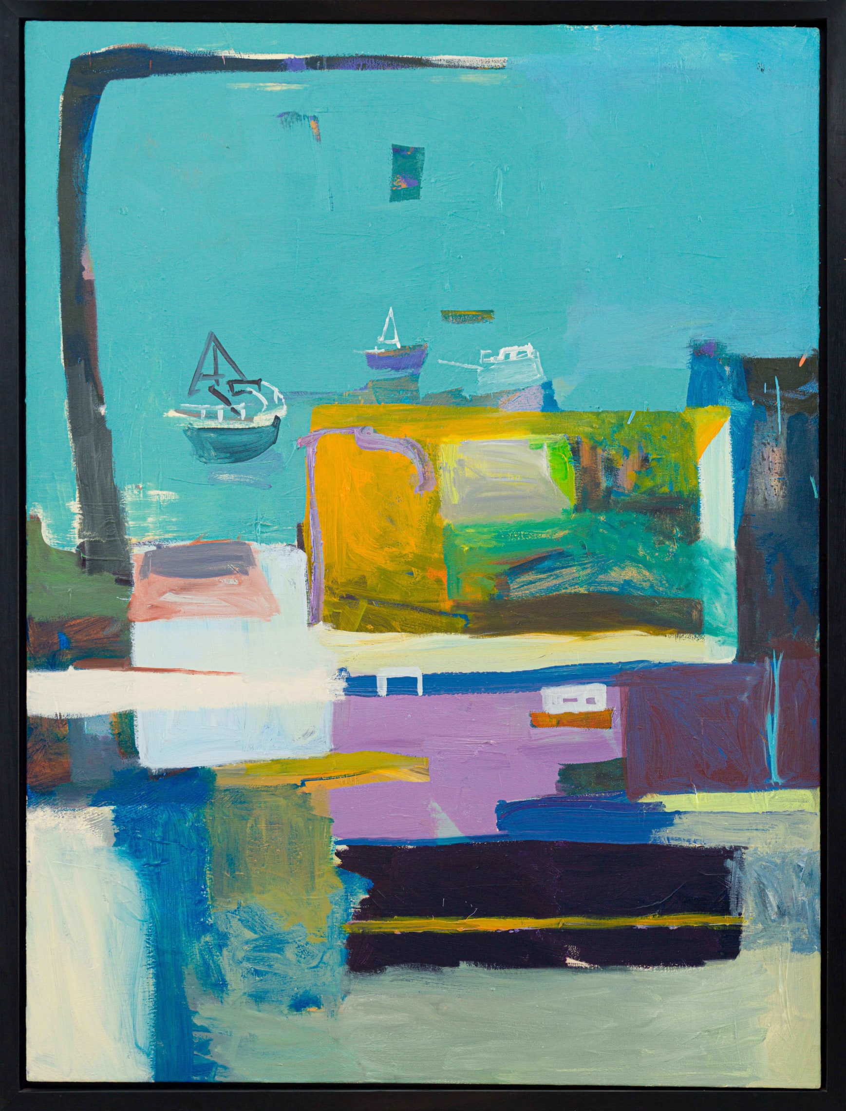 Harbour Composition, diptych by Mary Visser | Strauss & Co