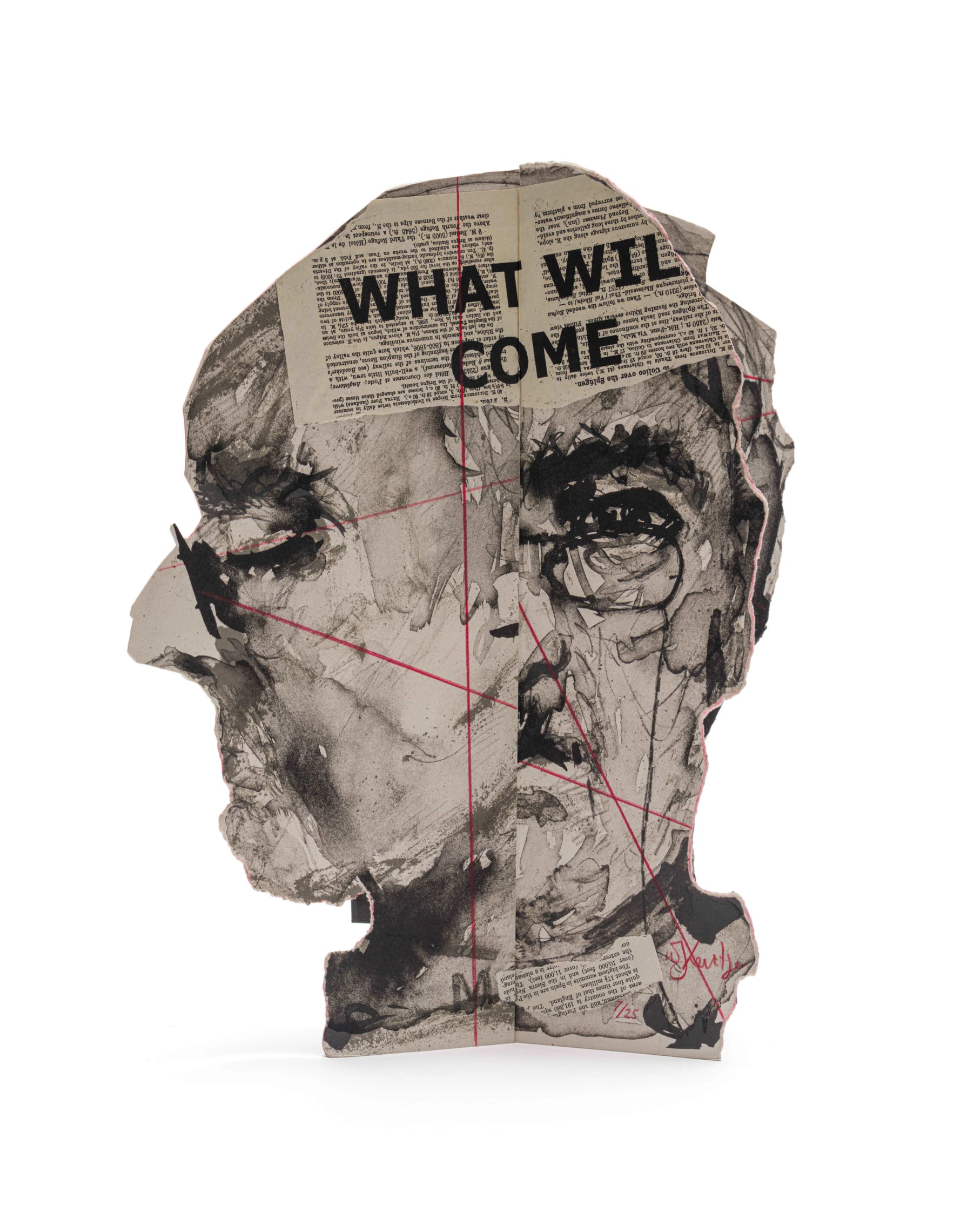 Head I, Four Paper Heads Series by William Kentridge | Strauss & Co