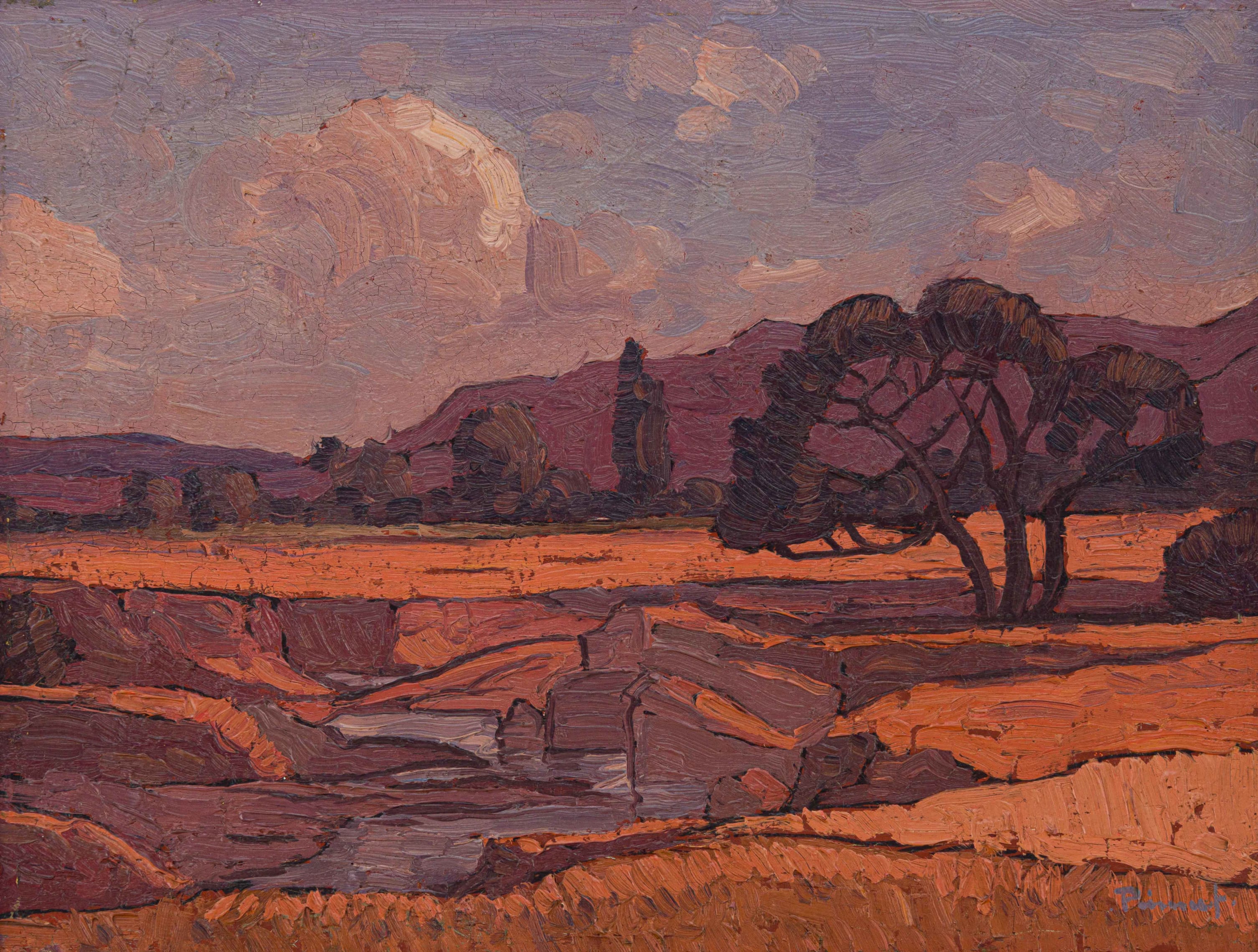 Landscape with Riverbed by Jacob Hendrik Pierneef | Strauss & Co