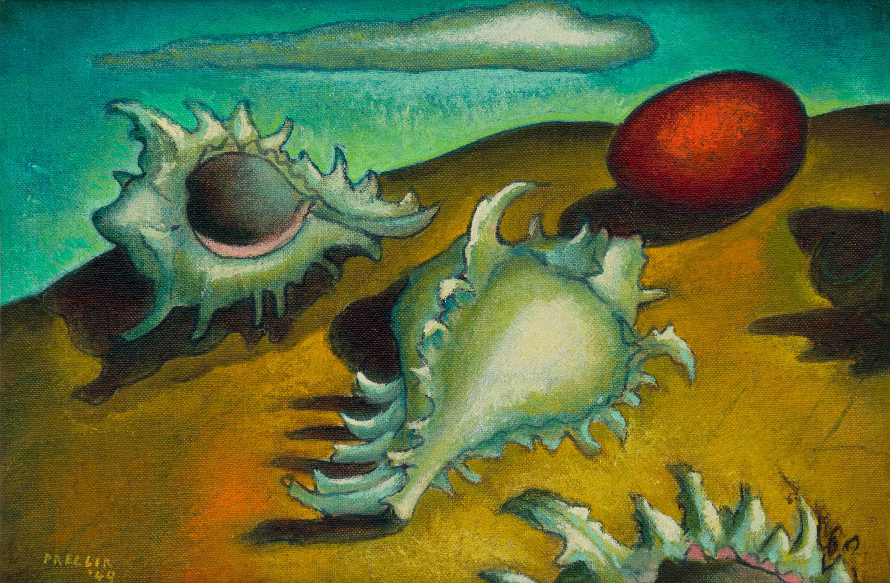 Shells with Red Egg by Alexis Preller | Strauss & Co