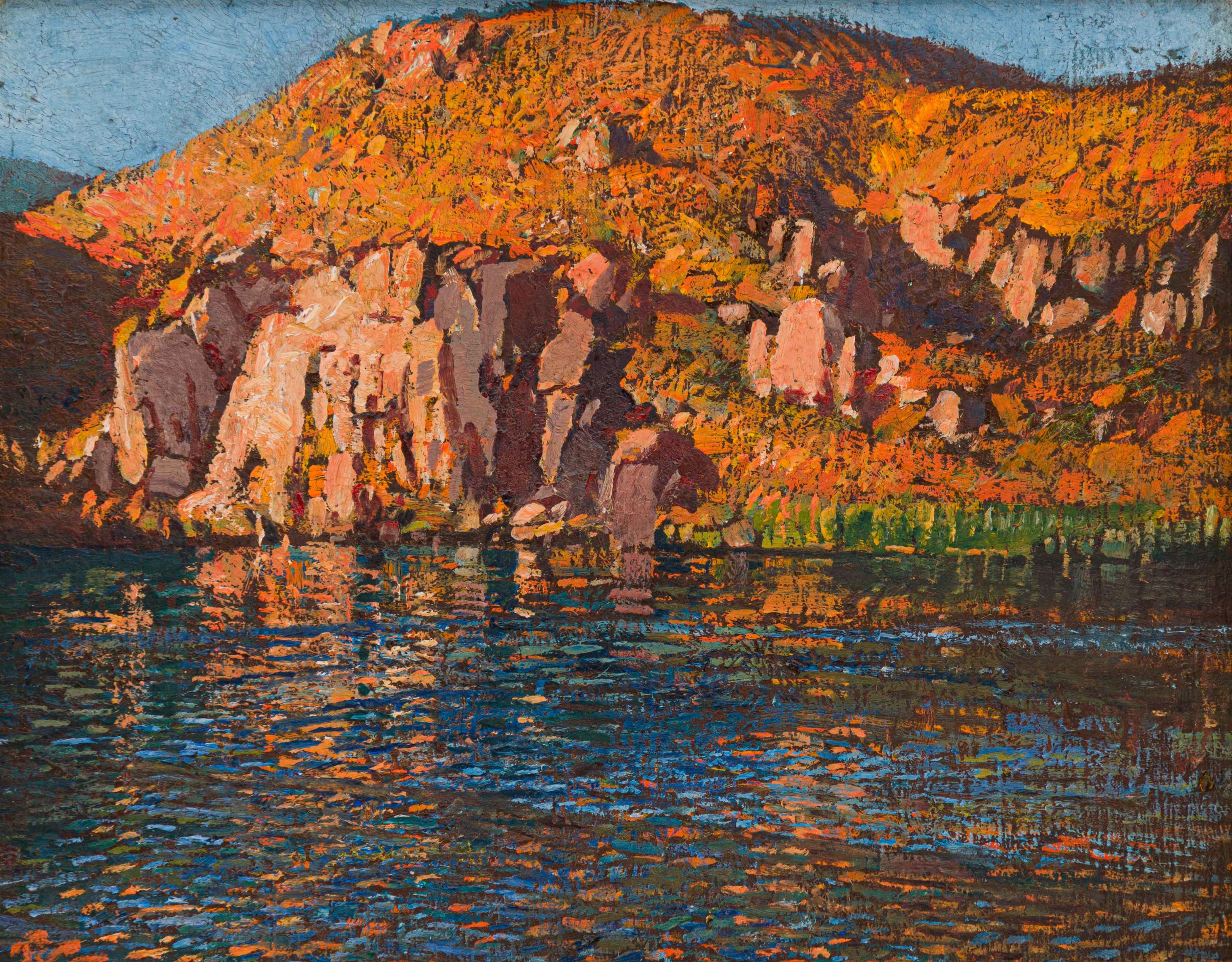 Rocky Outcrop and Lake by Robert Gwelo Goodman | Strauss & Co