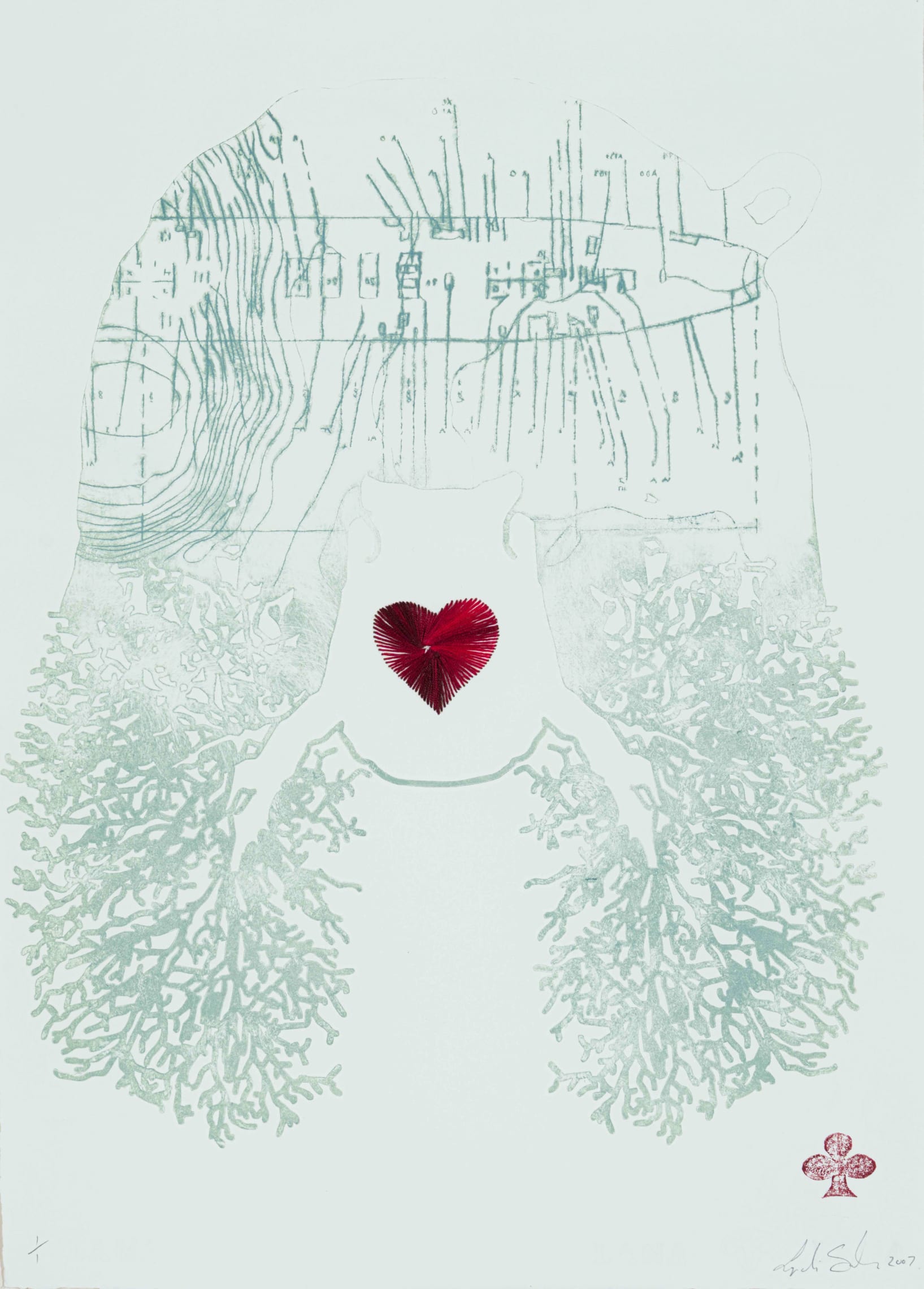 Surreal Composition with Heart and Lungs by Lyndi Sales | Strauss & Co