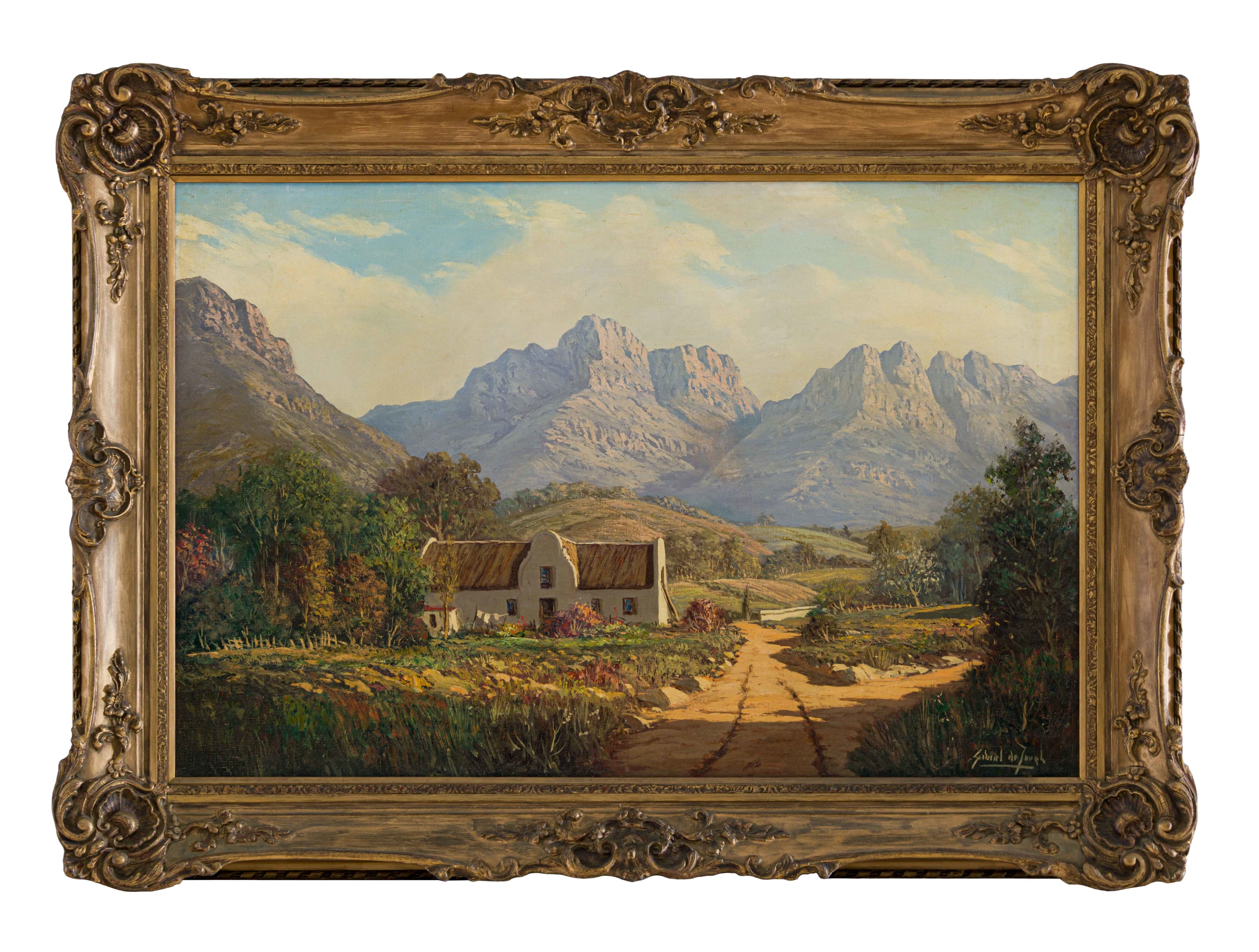 Mountain Landscape with a Cottage by Gabriel de Jongh | Strauss & Co