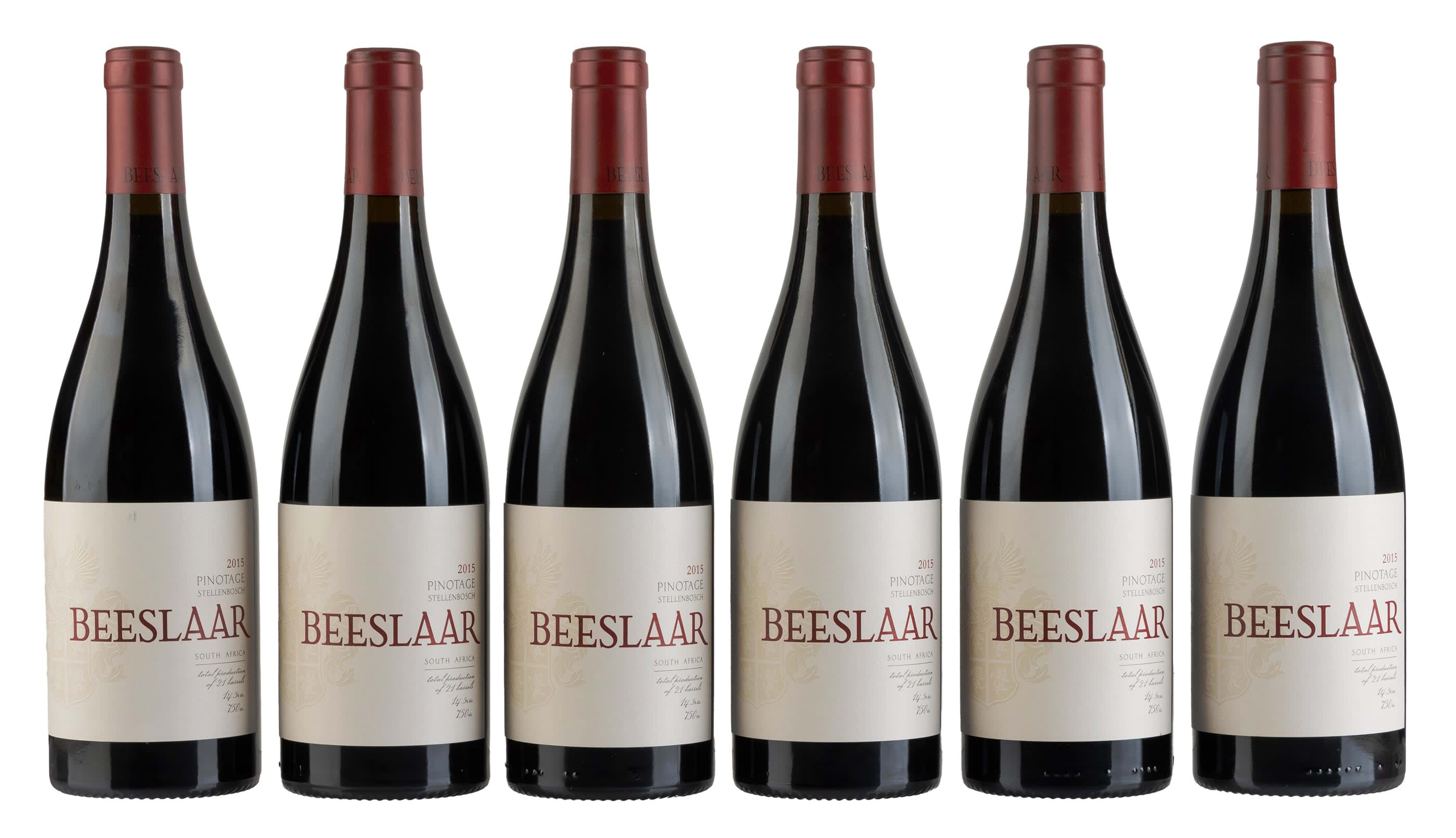 Pinotage 2015 6 (1 x 6) 750ml by Beeslaar | Strauss & Co