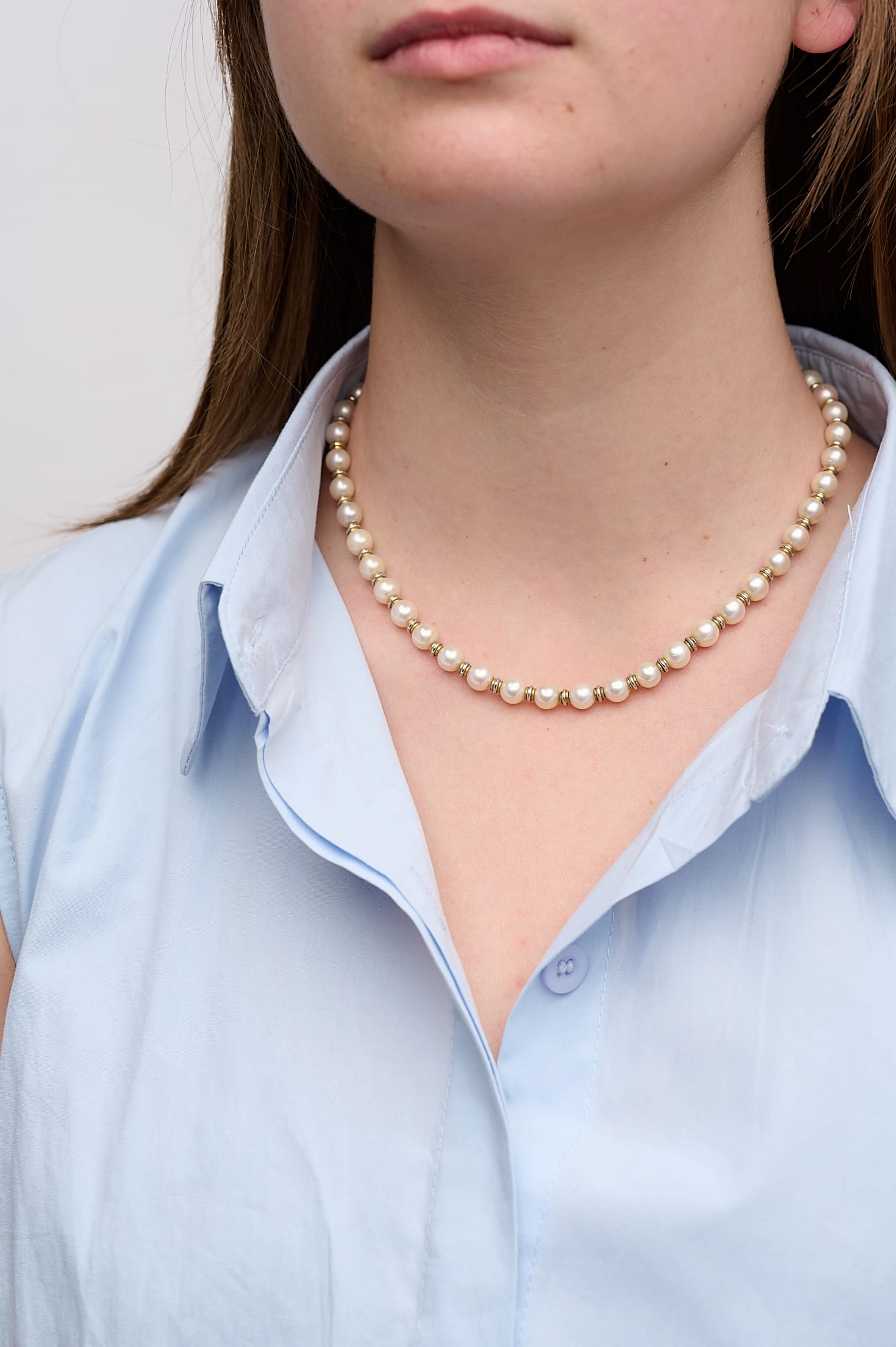 Single pearl strand necklace | Strauss & Co