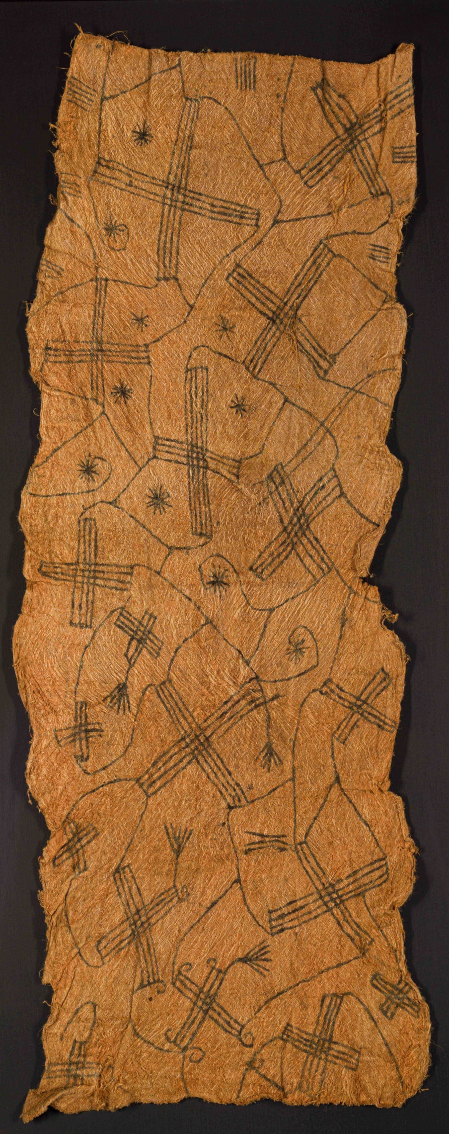 Pongo Mbuti barkcloth by Unrecorded artist, Democratic Republic of ...