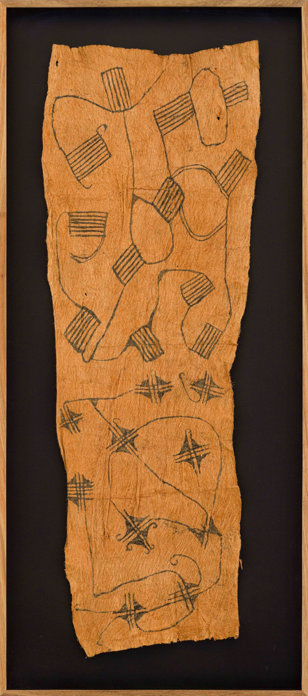 Pongo Mbuti barkcloth by Unrecorded artist, Democratic Republic of ...