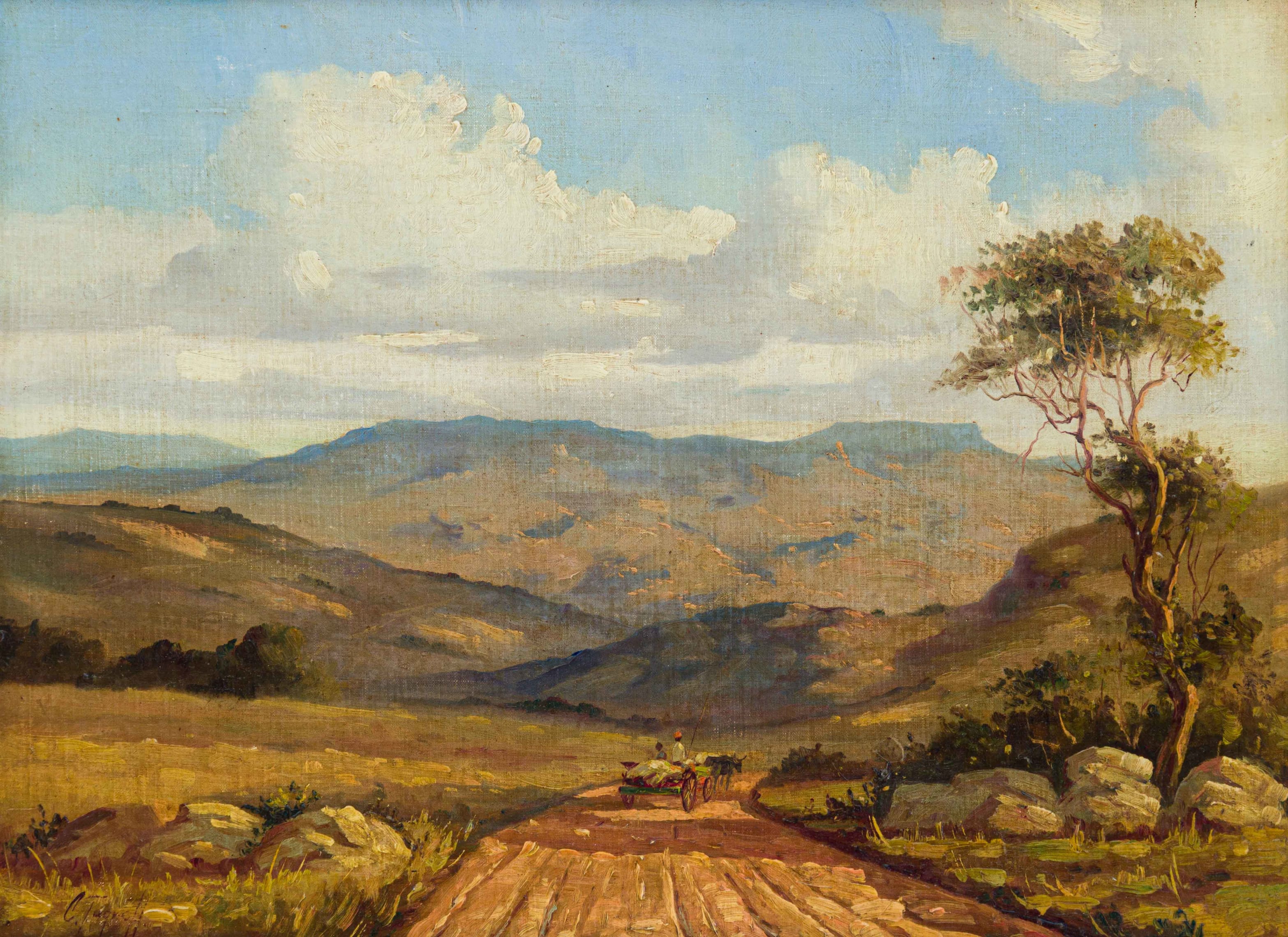 Mountainous Landscape with Tree by Christopher Tugwell | Strauss & Co