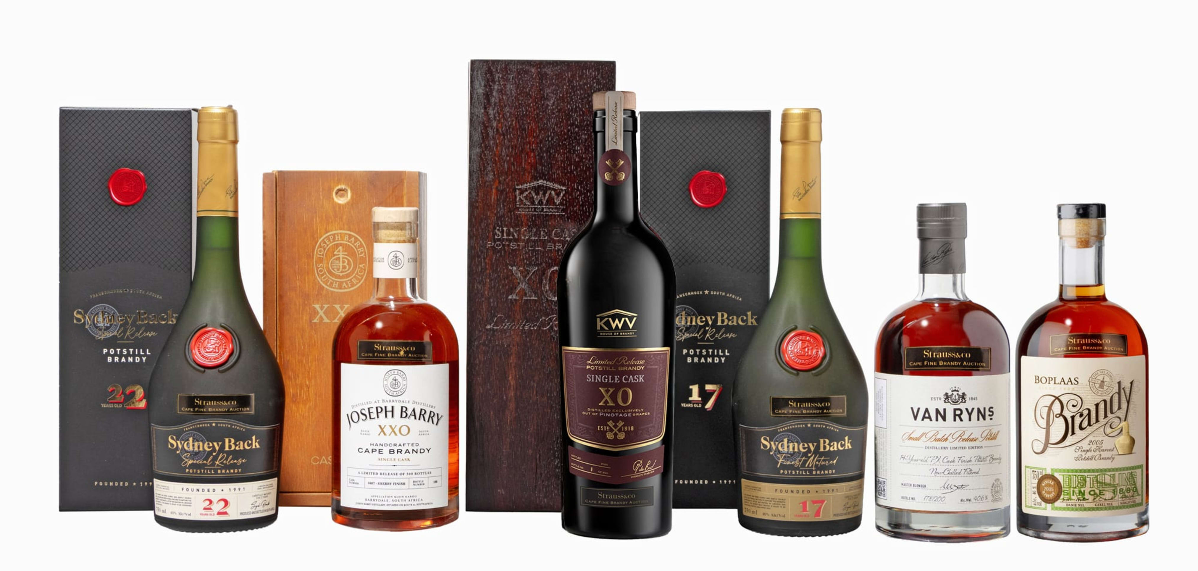 Cape Fine Brandy Collection - 6 (1 x 6) 750ml by Strauss & Co | Strauss ...