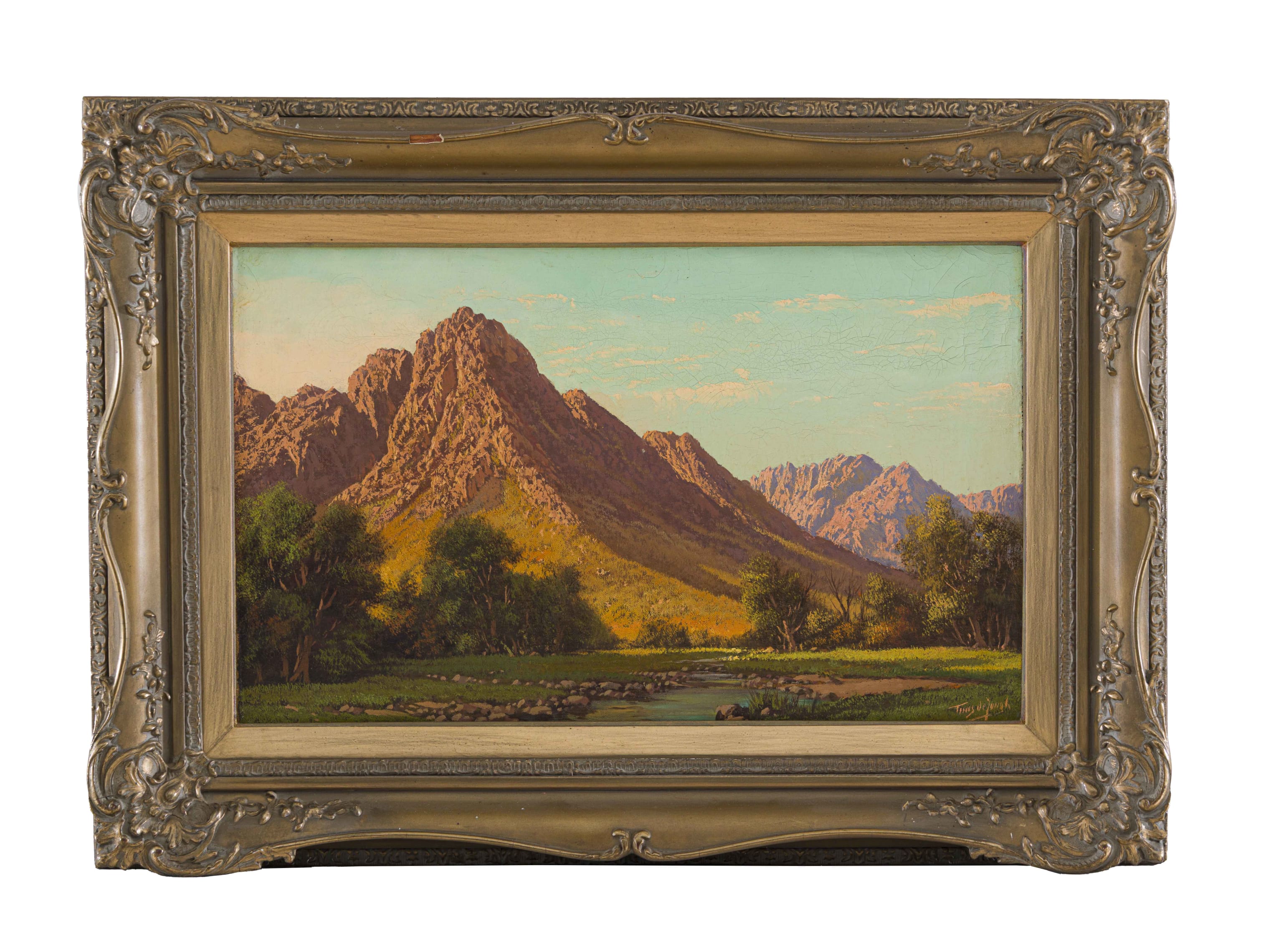 Mountainous Landscape with Trees by Tinus de Jongh | Strauss & Co