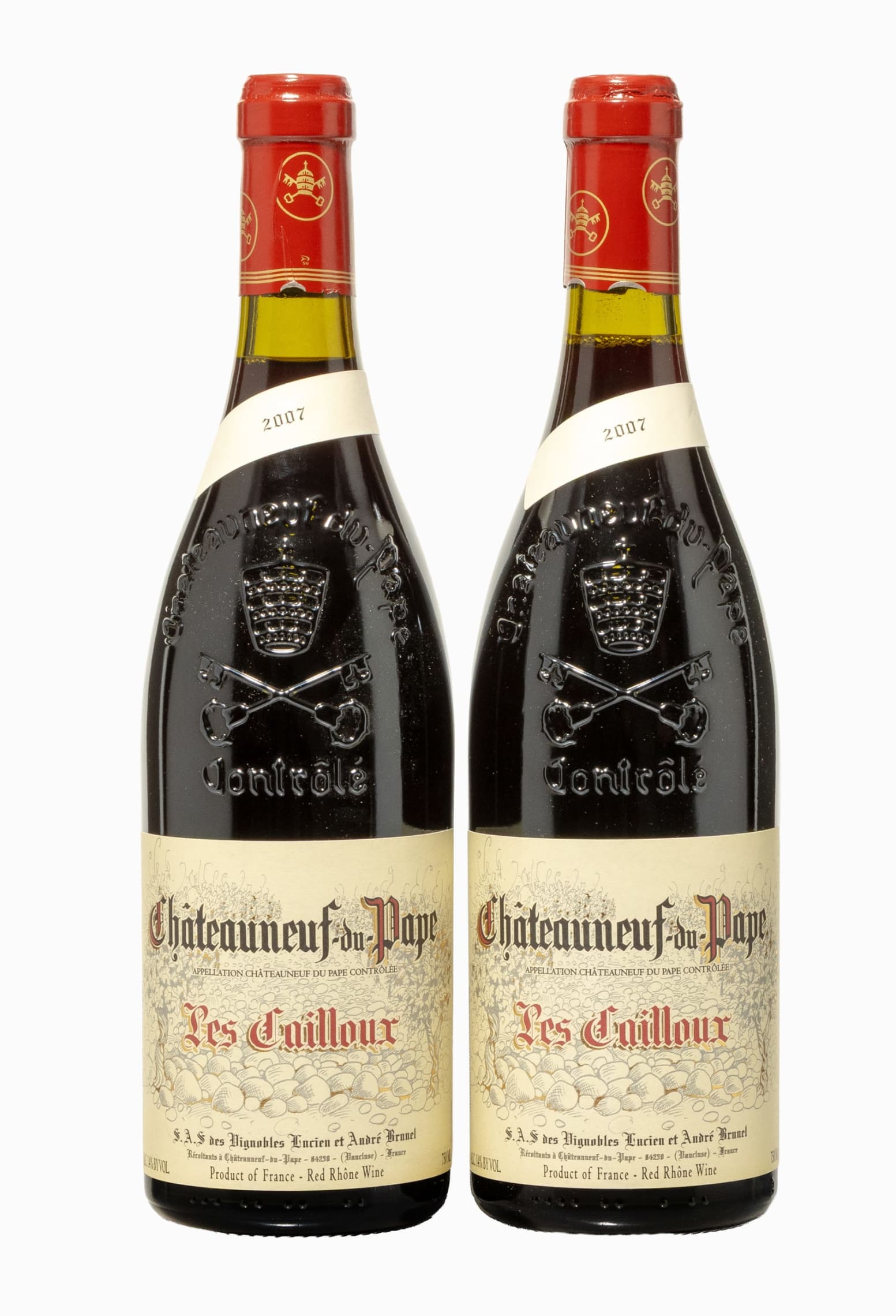 Châteauneuf-du-Pape Les Cailloux 2007 2 (1 x 2) 750ml by Lucien et ...