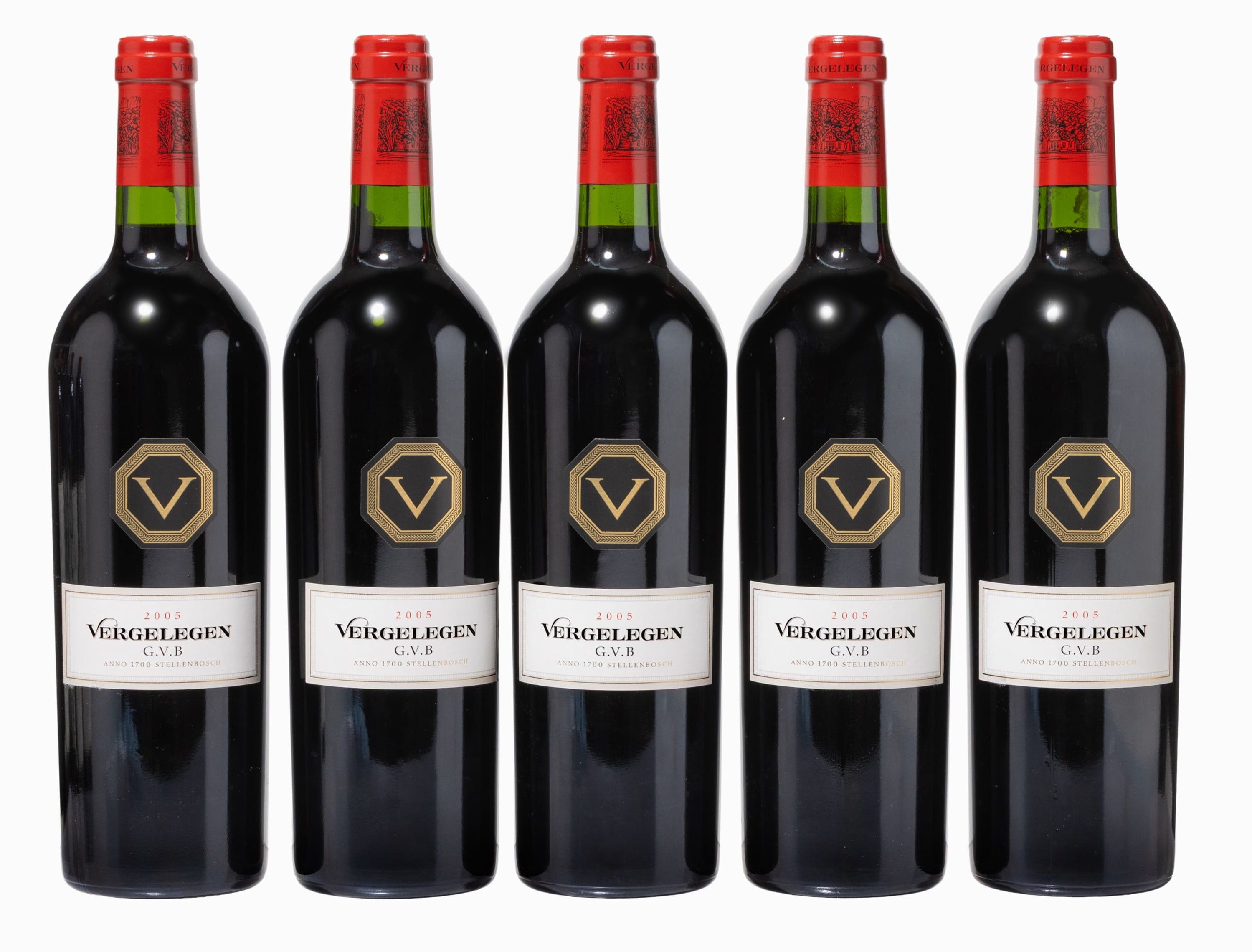 GVB Red 2005 5 (1 x 5) 750ml by Vergelegen | Strauss & Co