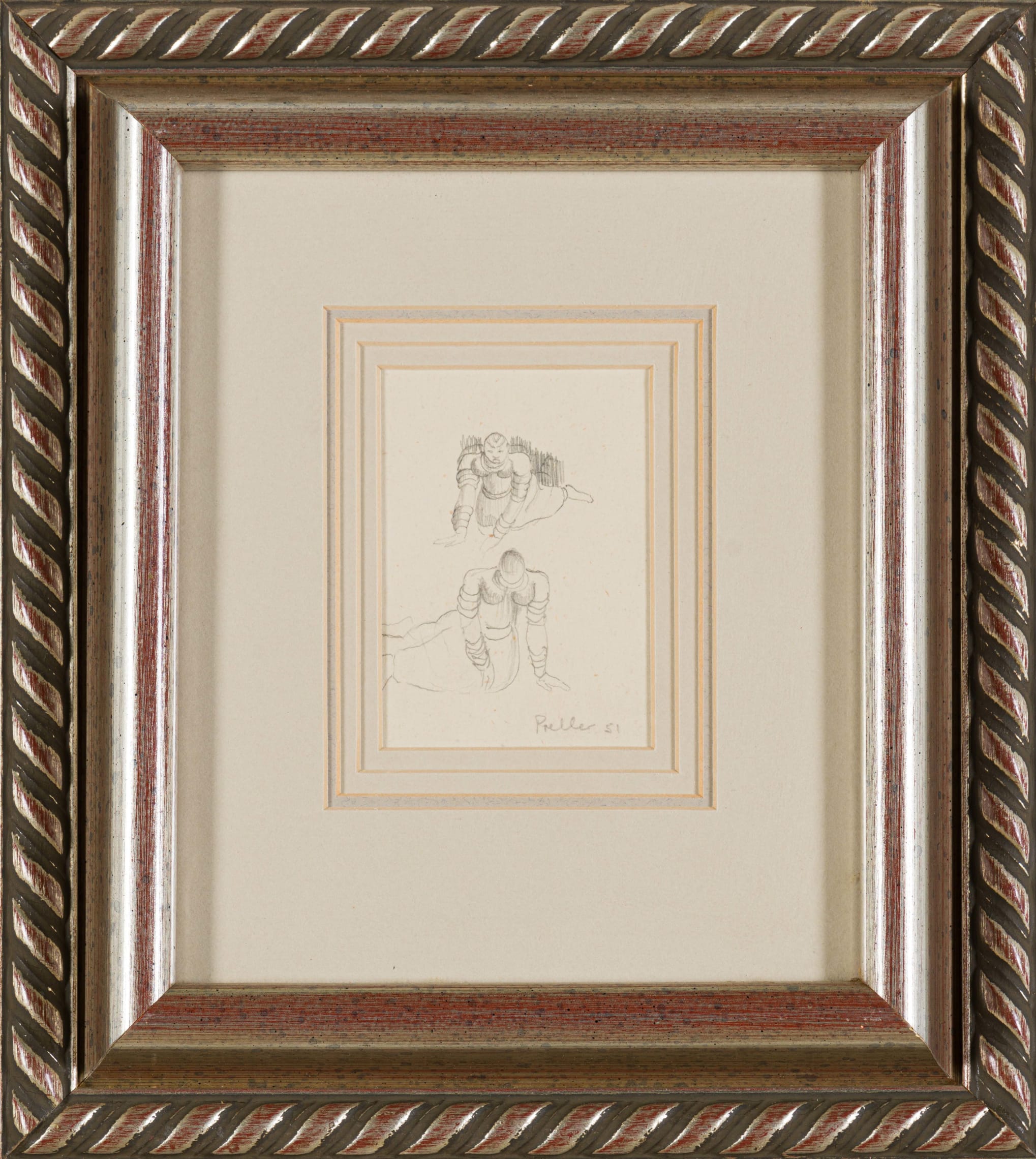 Two Figures, sketch by Alexis Preller | Strauss & Co