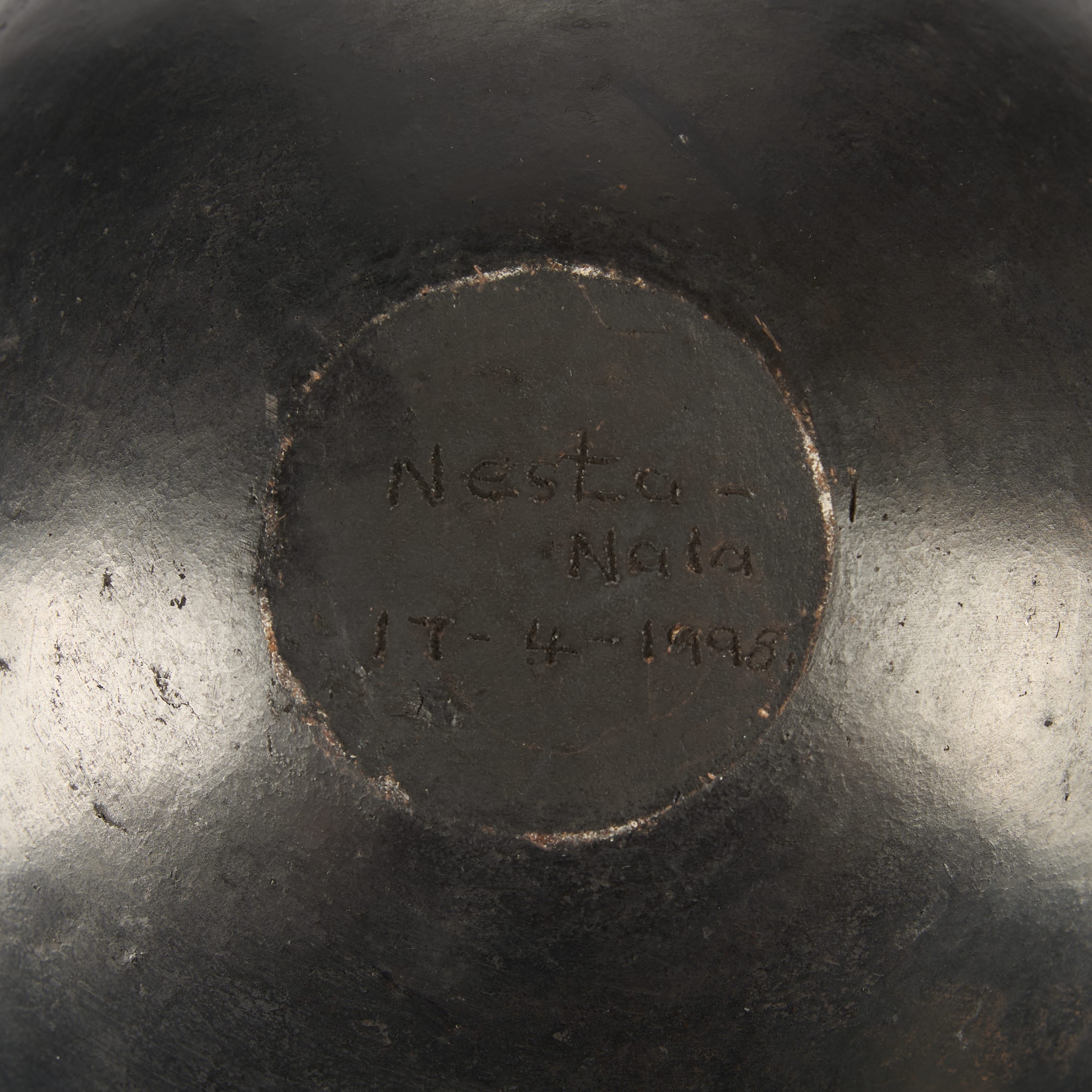 Ukhamba with incised geometric band design by Nesta Nala | Strauss & Co