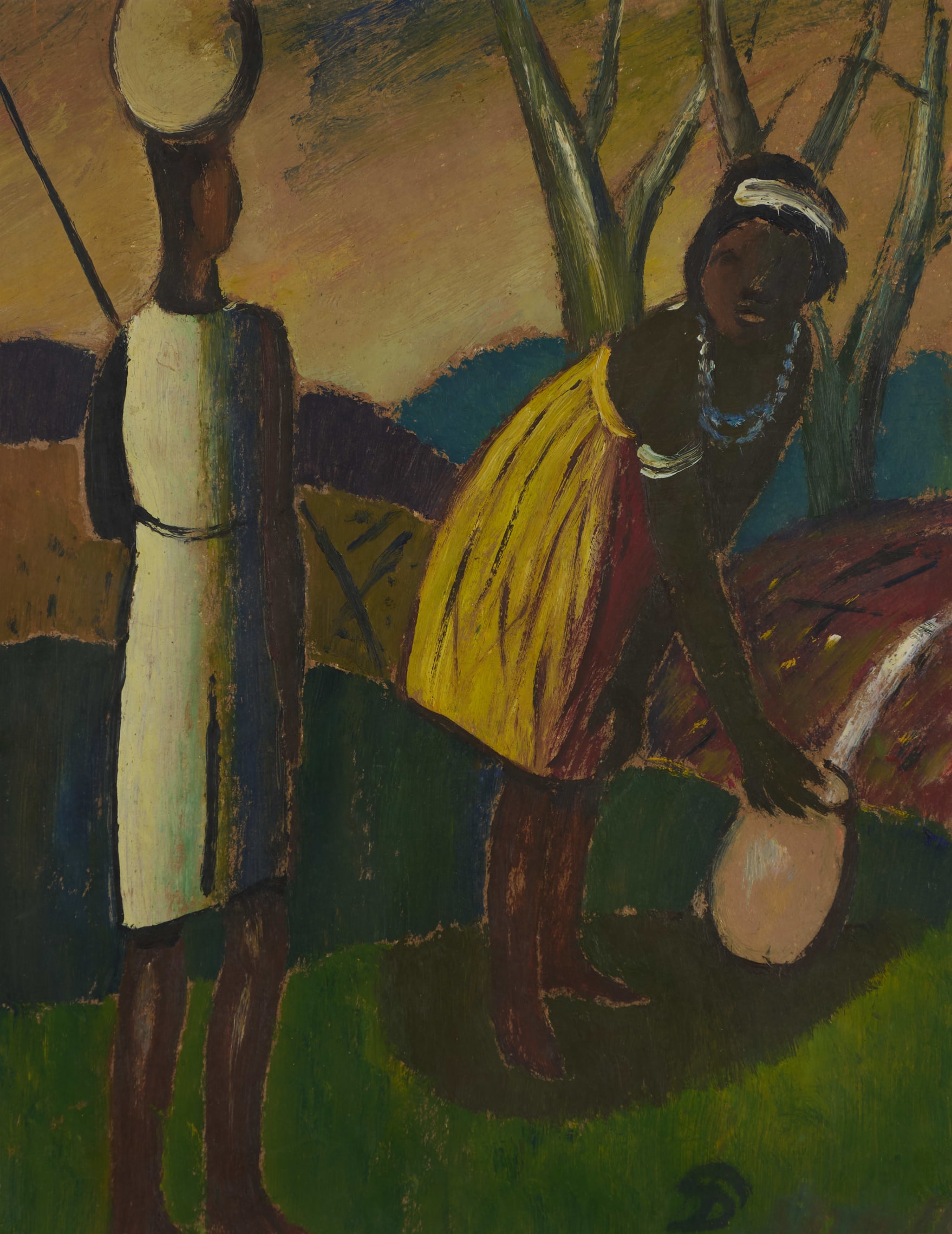 Two Pondo Women Collecting Water by Pranas Domsaitis | Strauss & Co