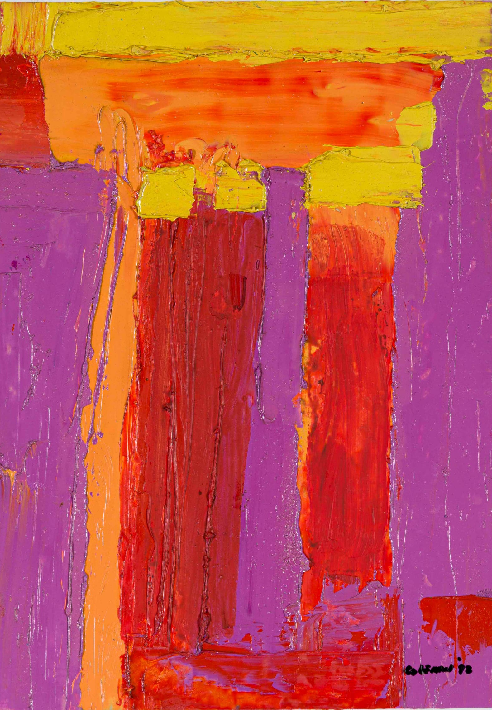 Abstract in Red and Orange by Trevor Coleman | Strauss & Co